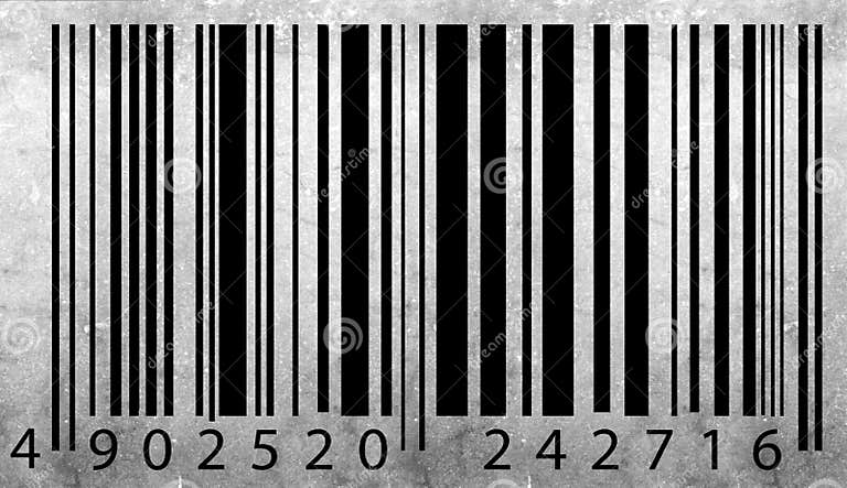 Old bar code label stock illustration. Illustration of consumer - 4130207