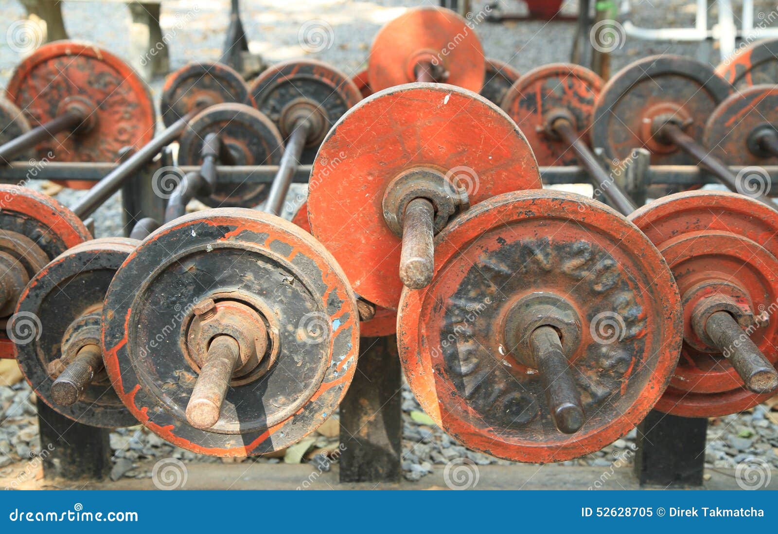 Old barbells stock image. Image of life, club, care, health - 52628705