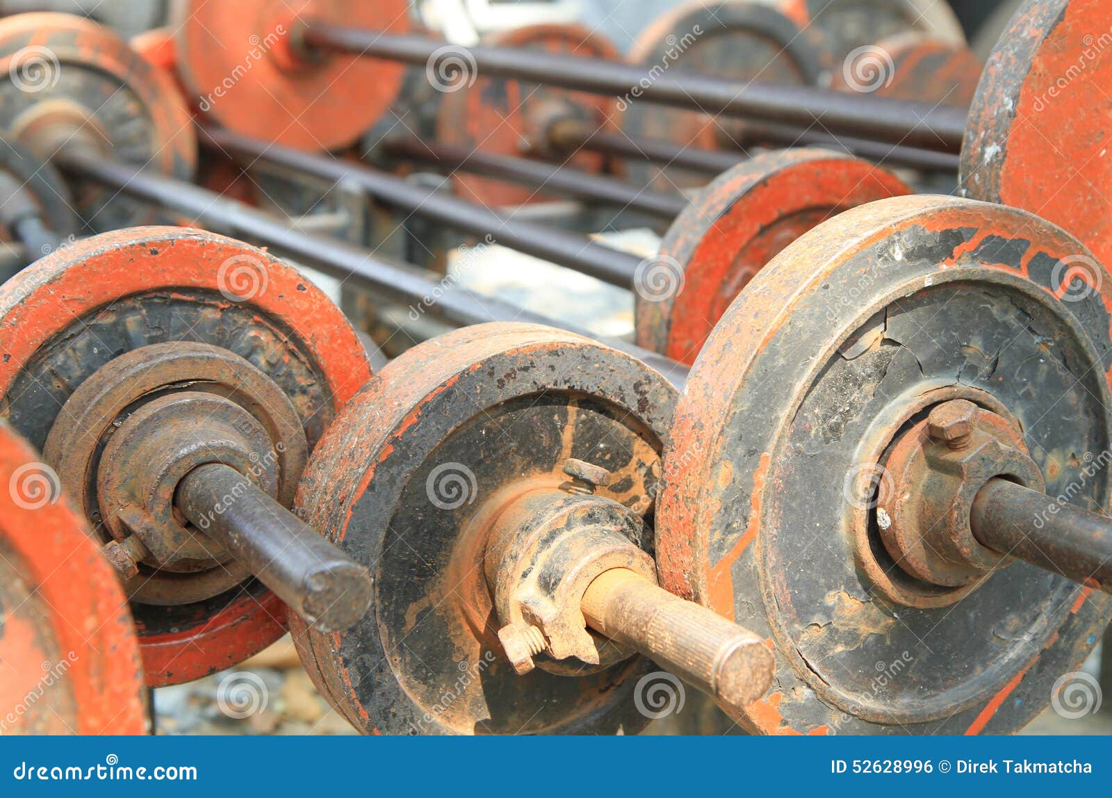 Old barbells stock photo. Image of equipment, objects - 52628996