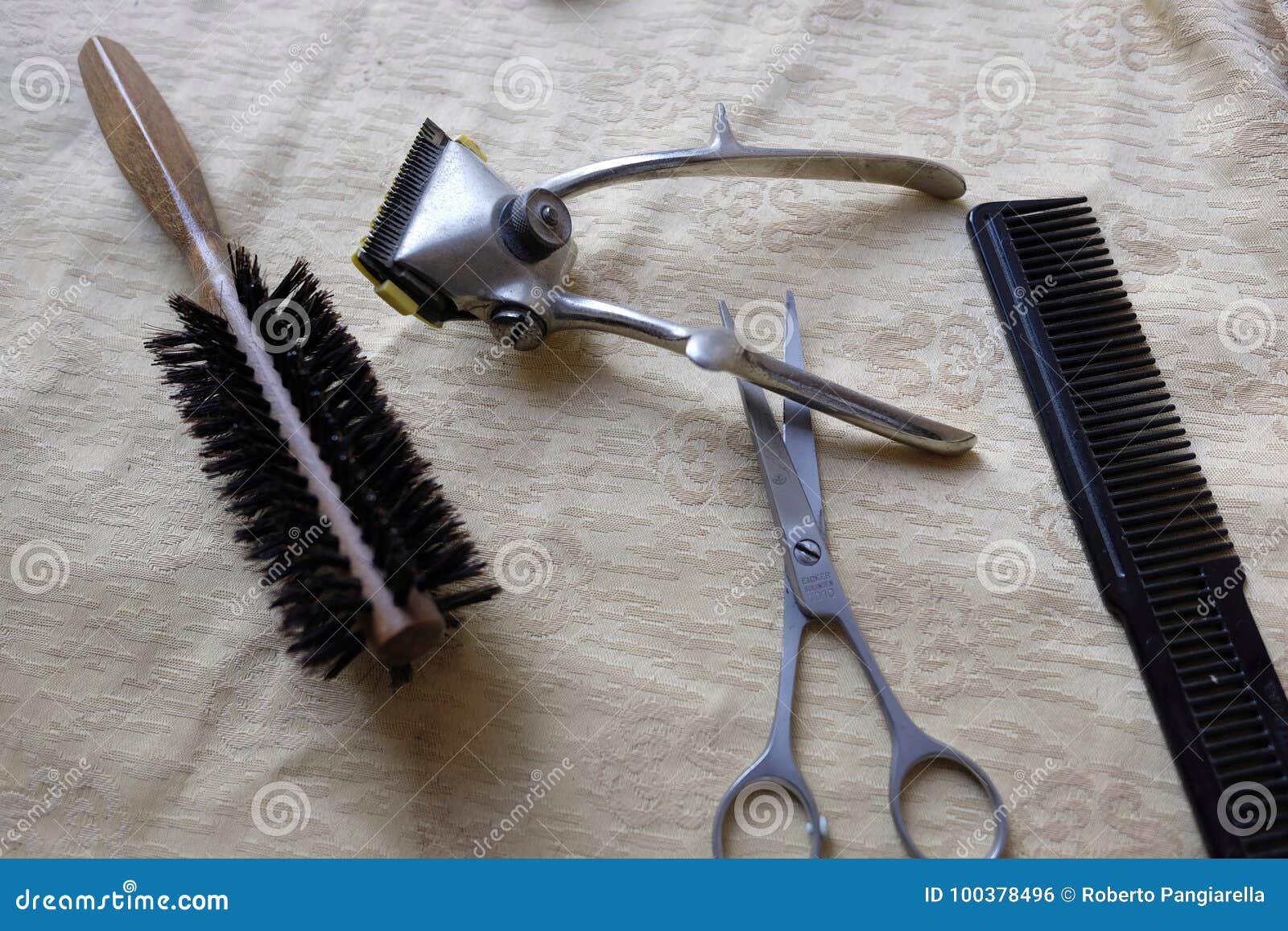 Barber tools stock photo. Image of fashion, wooden, vintage - 100378496
