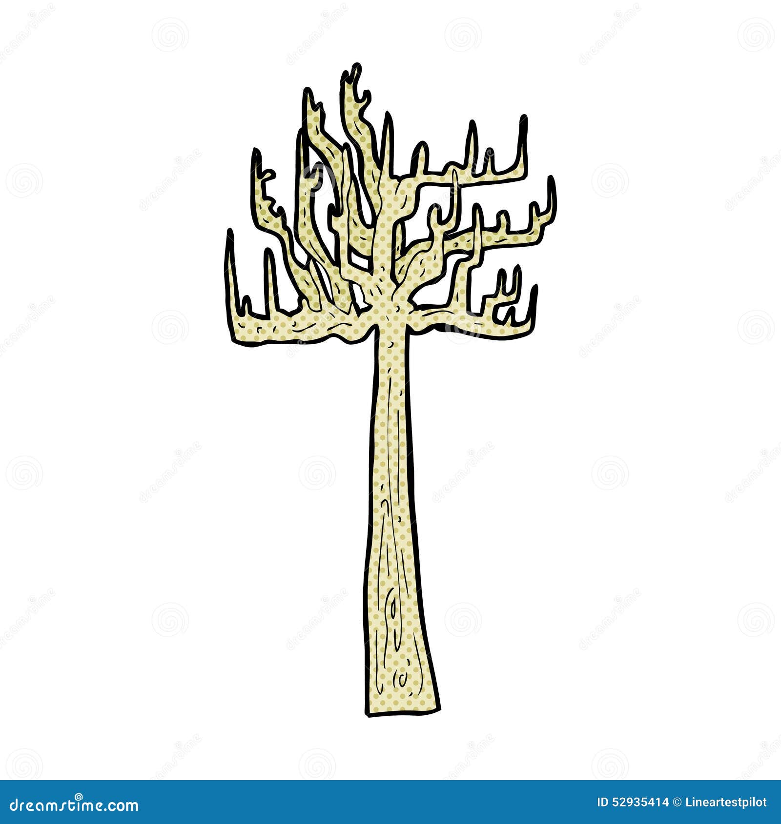 Old Bare Tree Comic Cartoon Stock Photo | CartoonDealer.com #52935414