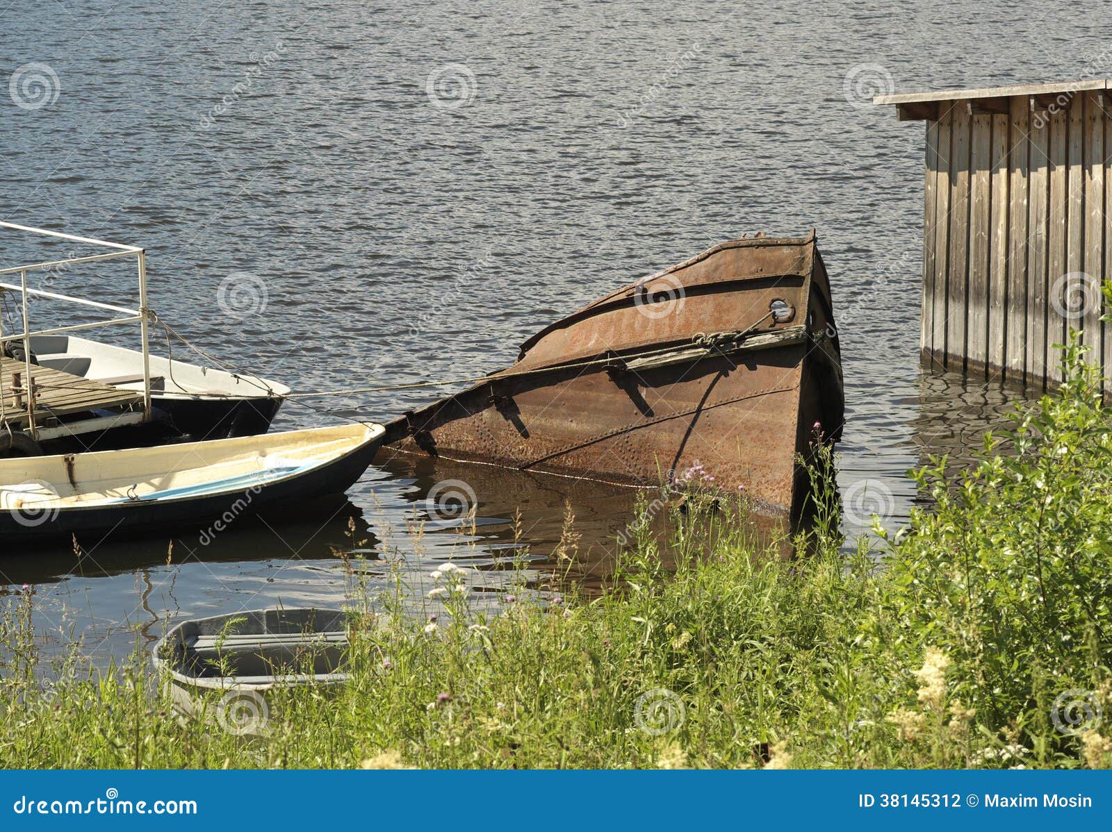 Old barge. stock photo. Image of barge, severn, century - 38145312