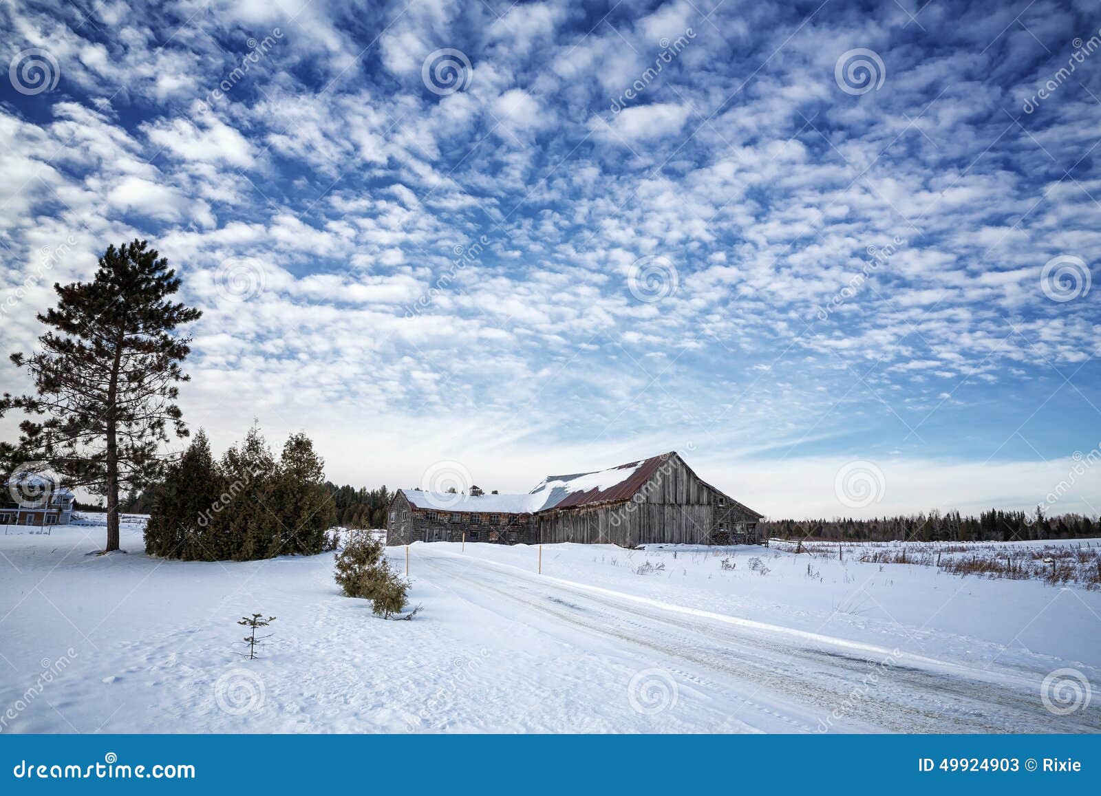 Old barn, Beauce stock image. Image of cold, quebec, nature - 49924903