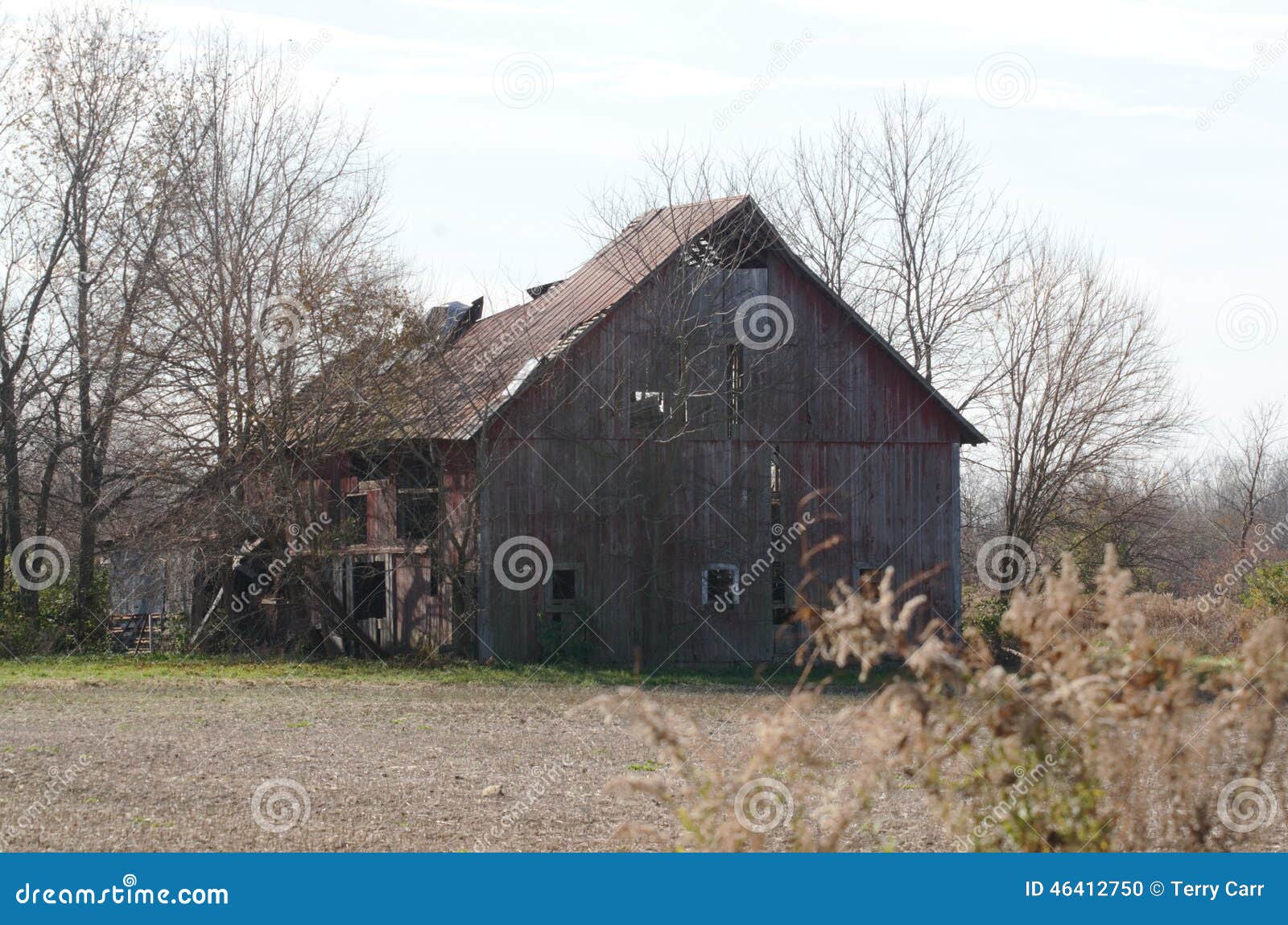 Old barn in fall stock photo. Image of scenery, brown - 46412750