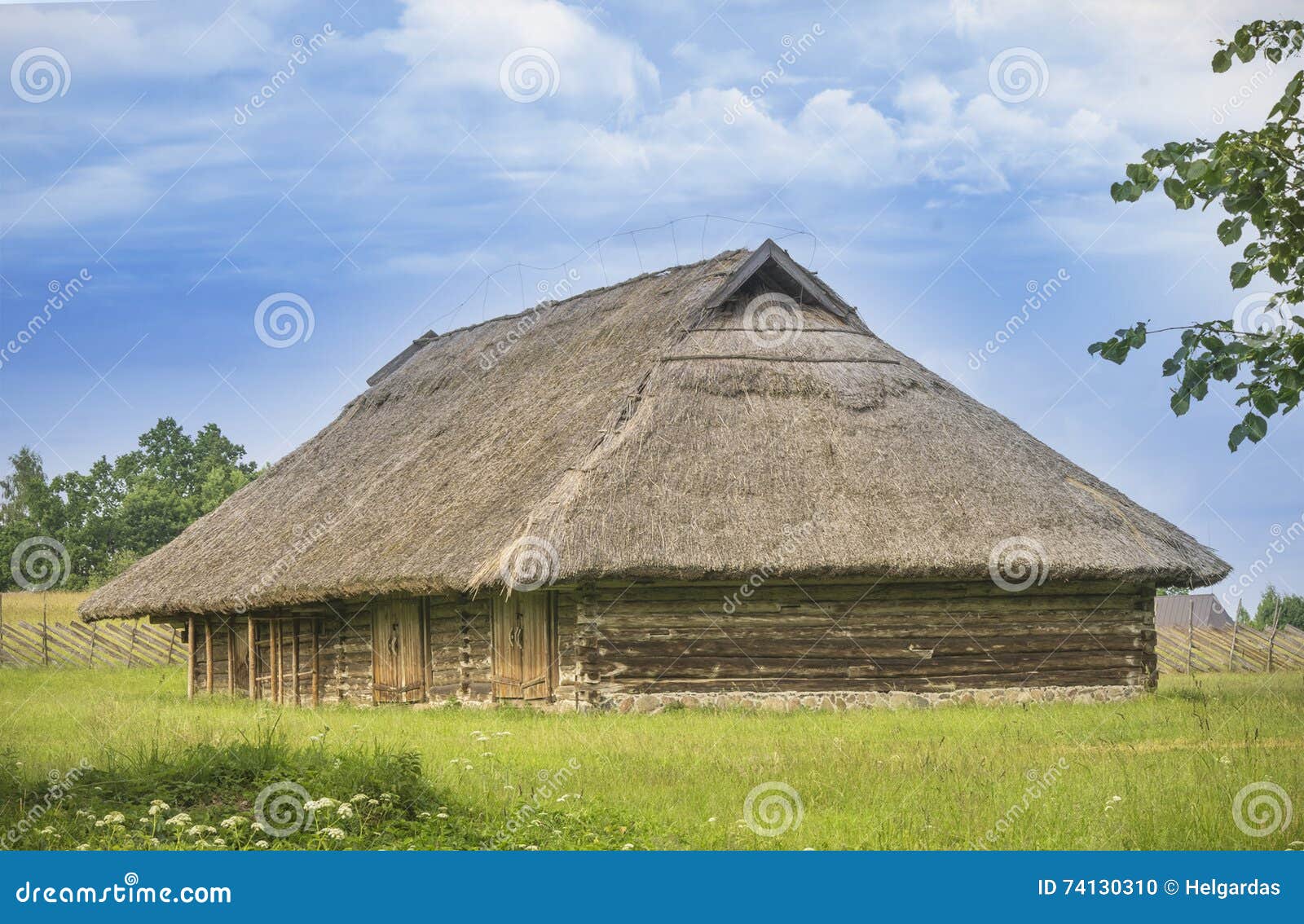 Old Barn for Farm Animals, Lithuania Editorial Image - Image of cows ...
