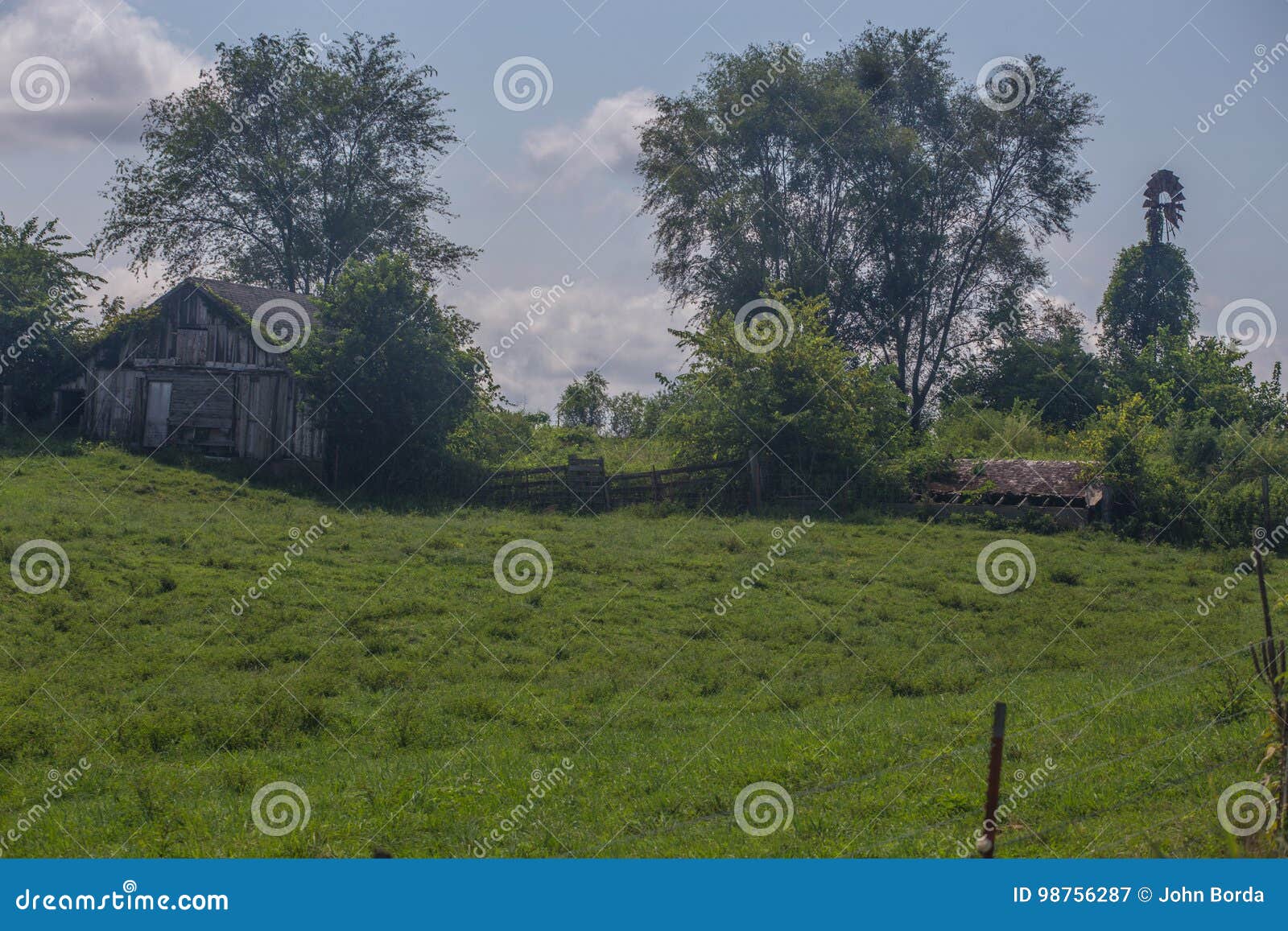 Old barn in the field stock image. Image of agriculture - 98756287