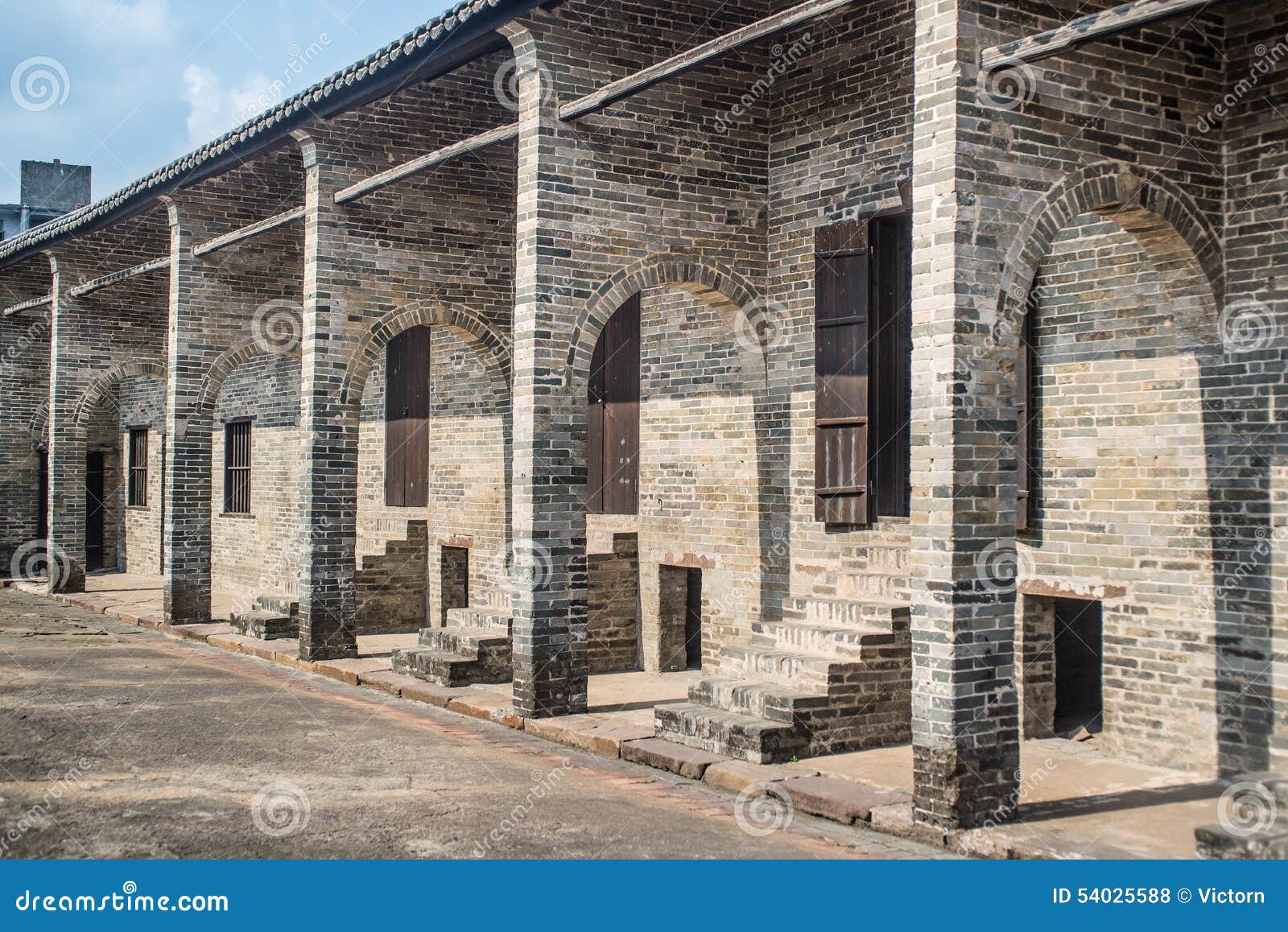 Old Barn House Built of Bricks Stock Photo - Image of storage, house ...