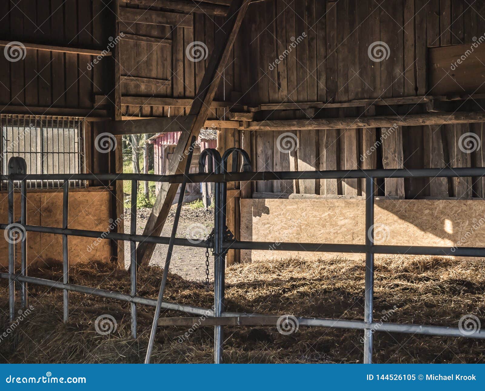 An Old Barn from the Inside Stock Image - Image of farmland, indoor ...
