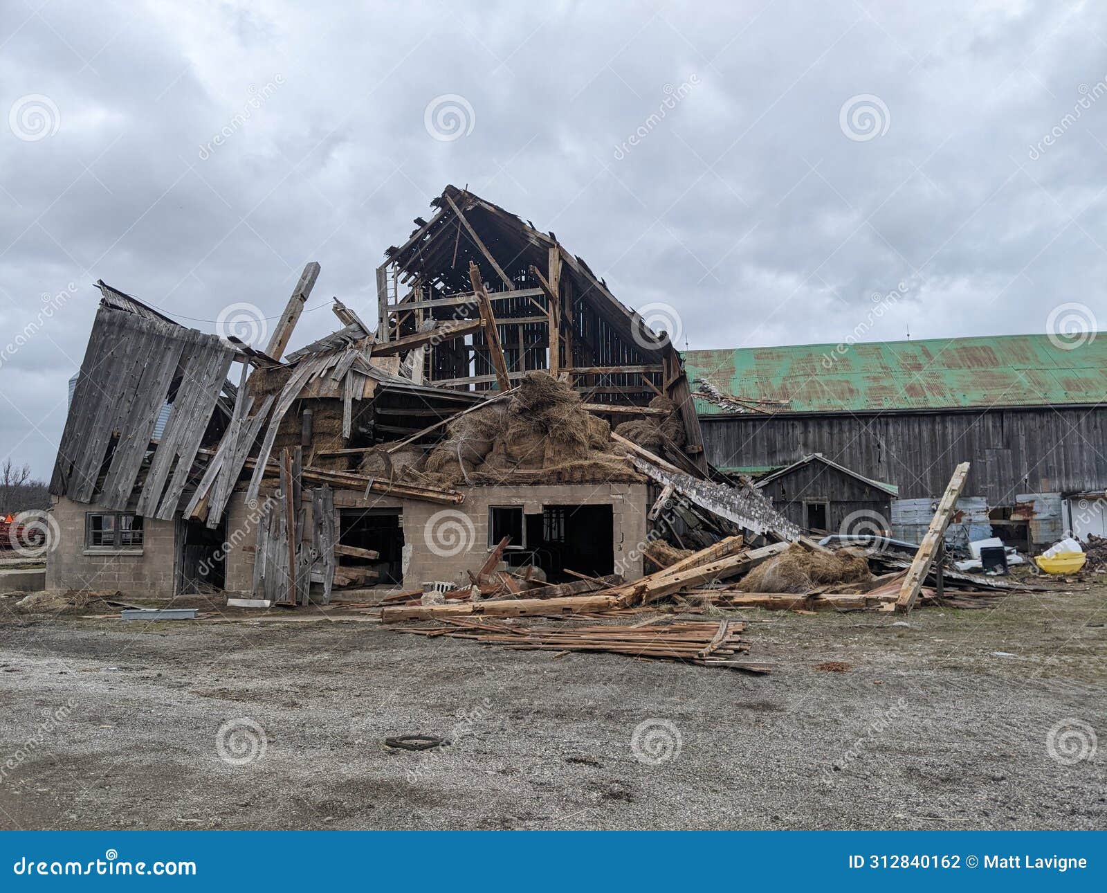 An old Barn rotting away stock photo. Image of decapitated - 312840162