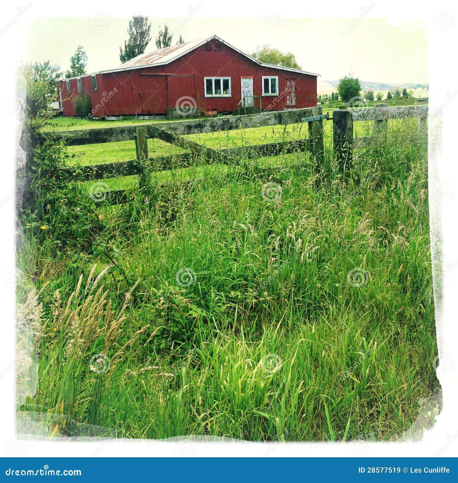 Old barn scene stock image. Image of gate, field, barn - 28577519