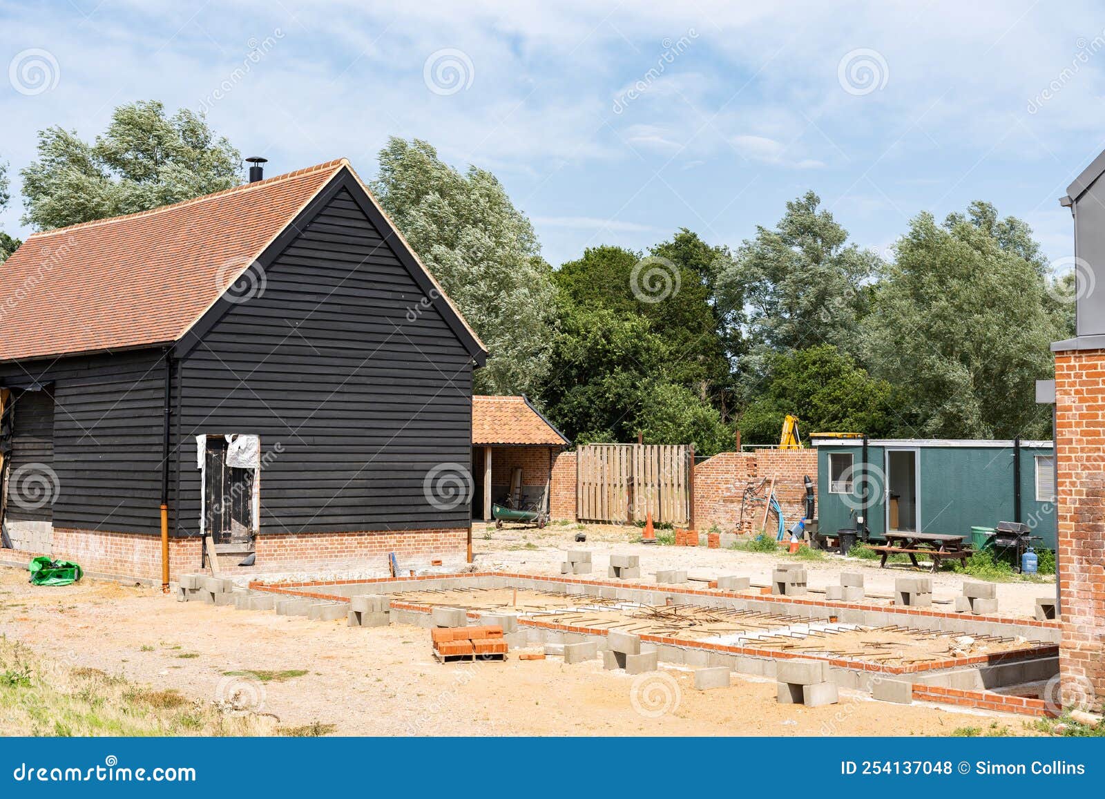 An Old Barn and Stables that are in the Middle of Getting Converted ...