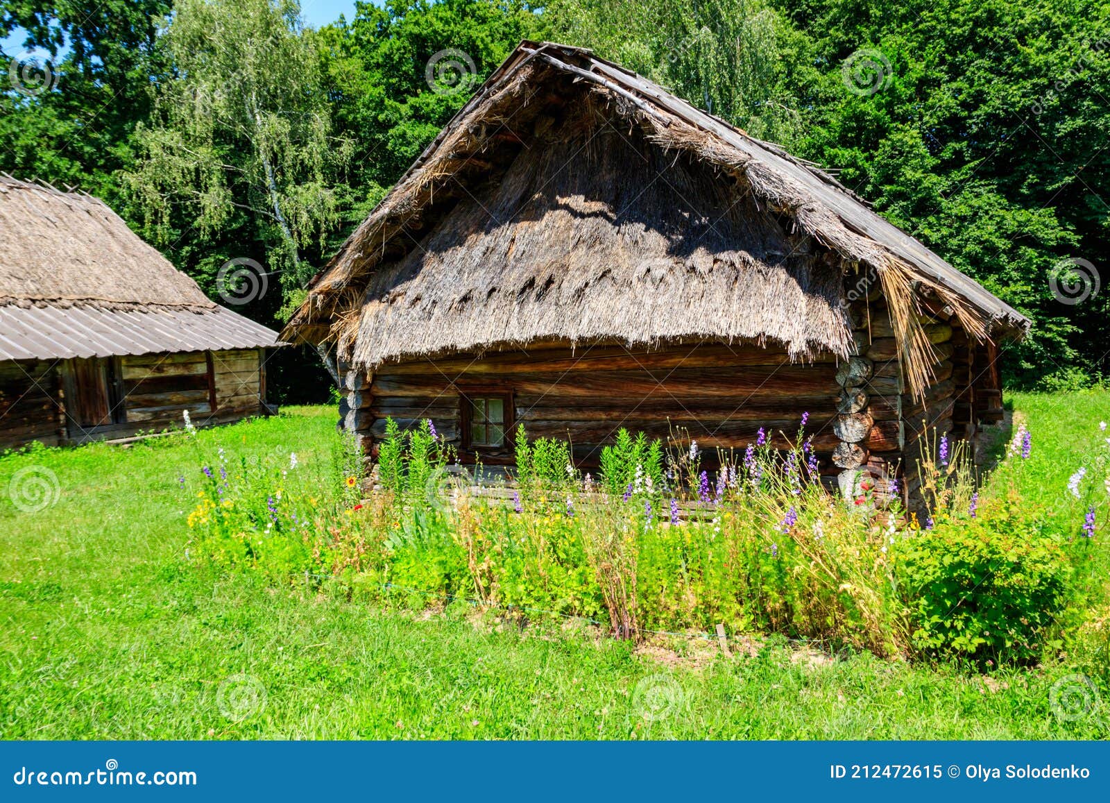 Old Barn in Ukrainian Village Stock Image - Image of grass, antique ...