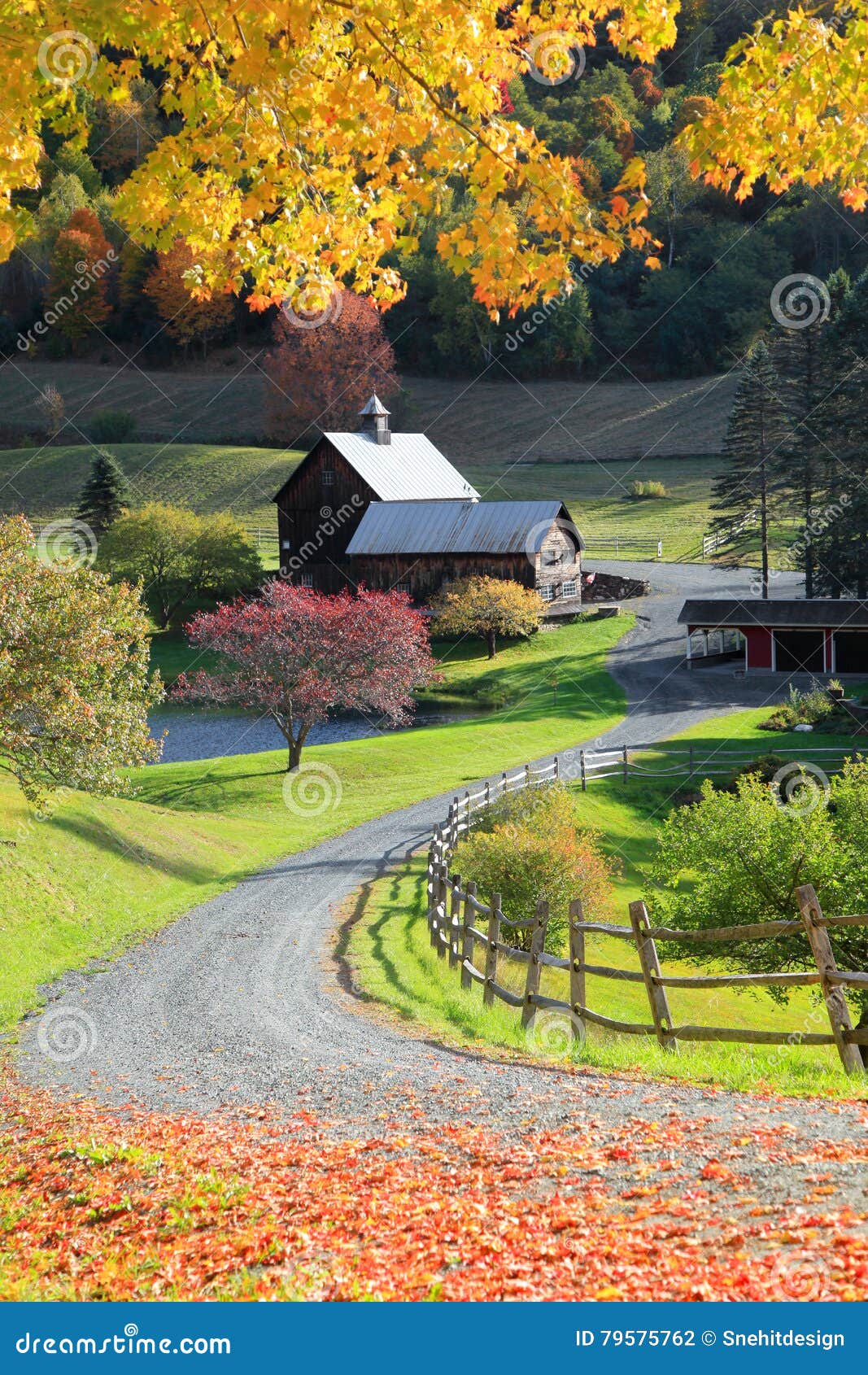 Old Barn in Vermont Rural Side Stock Photo - Image of autumn, barn ...
