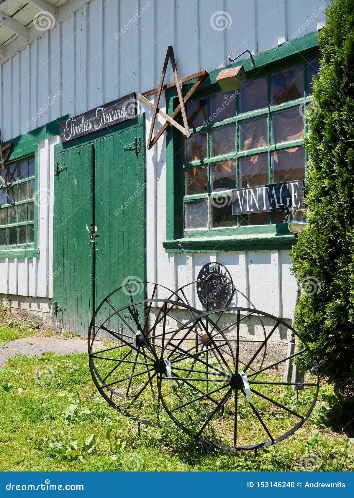 Old Barn with Vintage Treasures Stock Photo - Image of window, picking ...