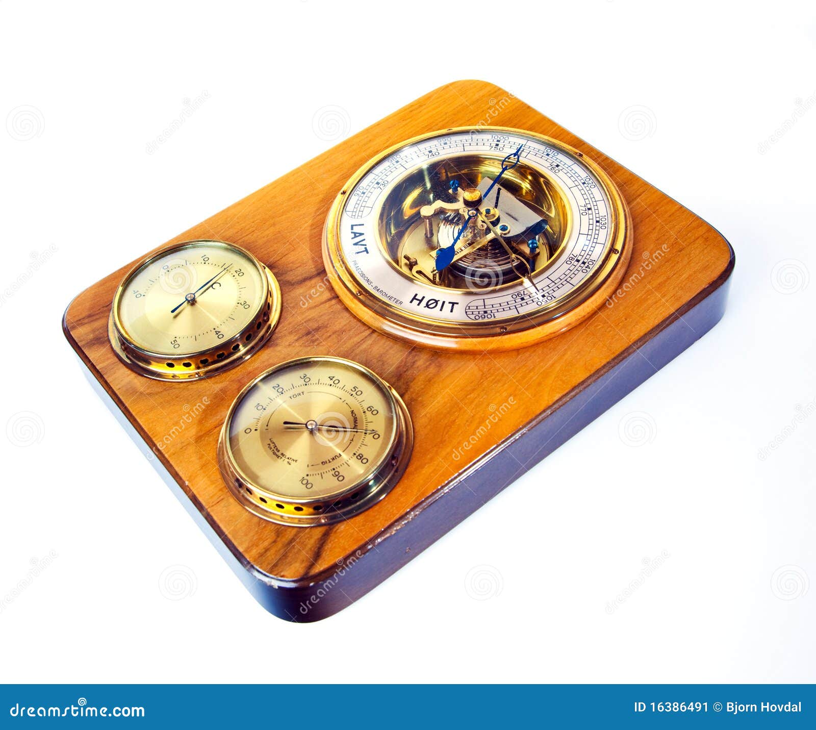 Old barometer stock image. Image of inch, fashioned, curve - 16386491