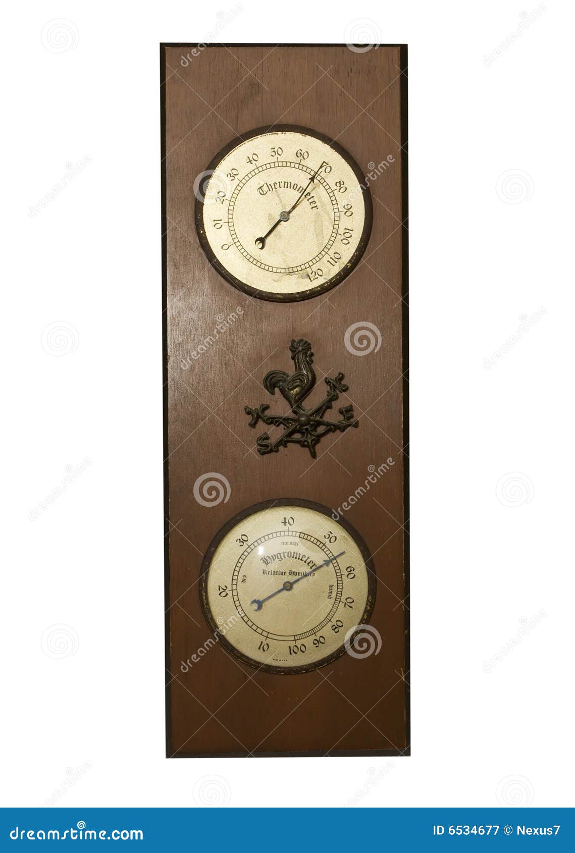 Old Barometer stock image. Image of weather, ornament - 6534677