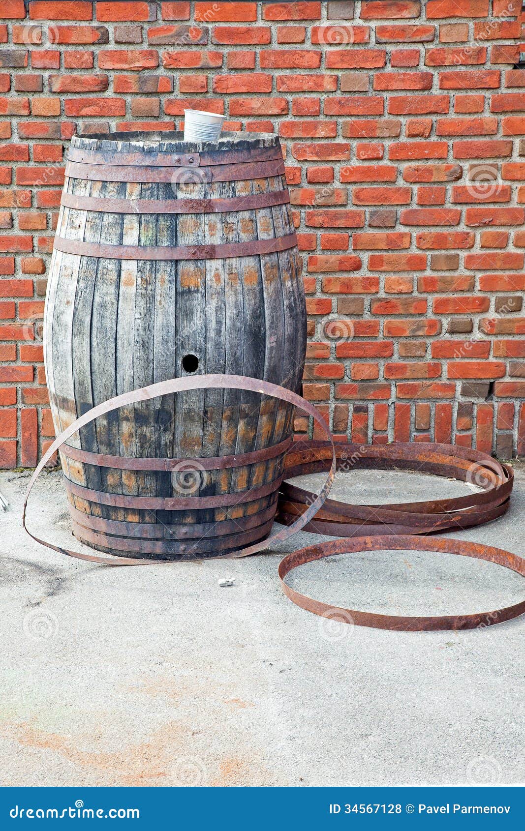 Old barrel stock photo. Image of wooden, worthless, barrel - 34567128