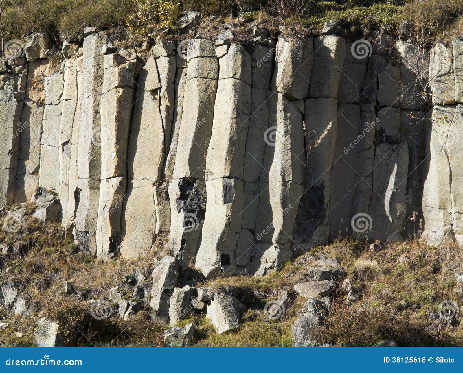 Old Basalt Quarry in the Ore Mountains Stock Photo - Image of mountains ...