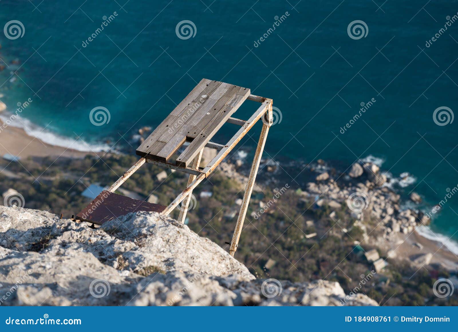 Old Base Jumping Platform on a Cliff Stock Image - Image of rocky ...
