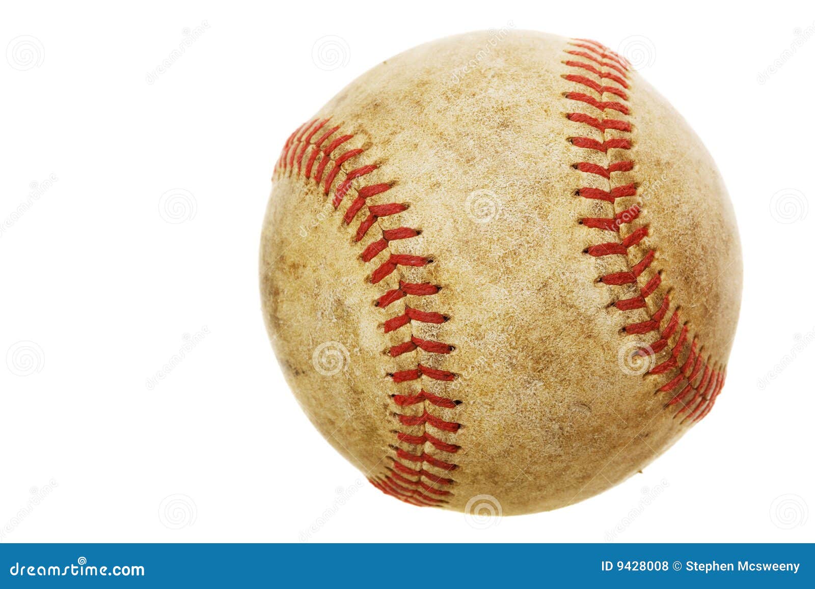 Old baseball stock photo. Image of ripped, color, leather - 9428008