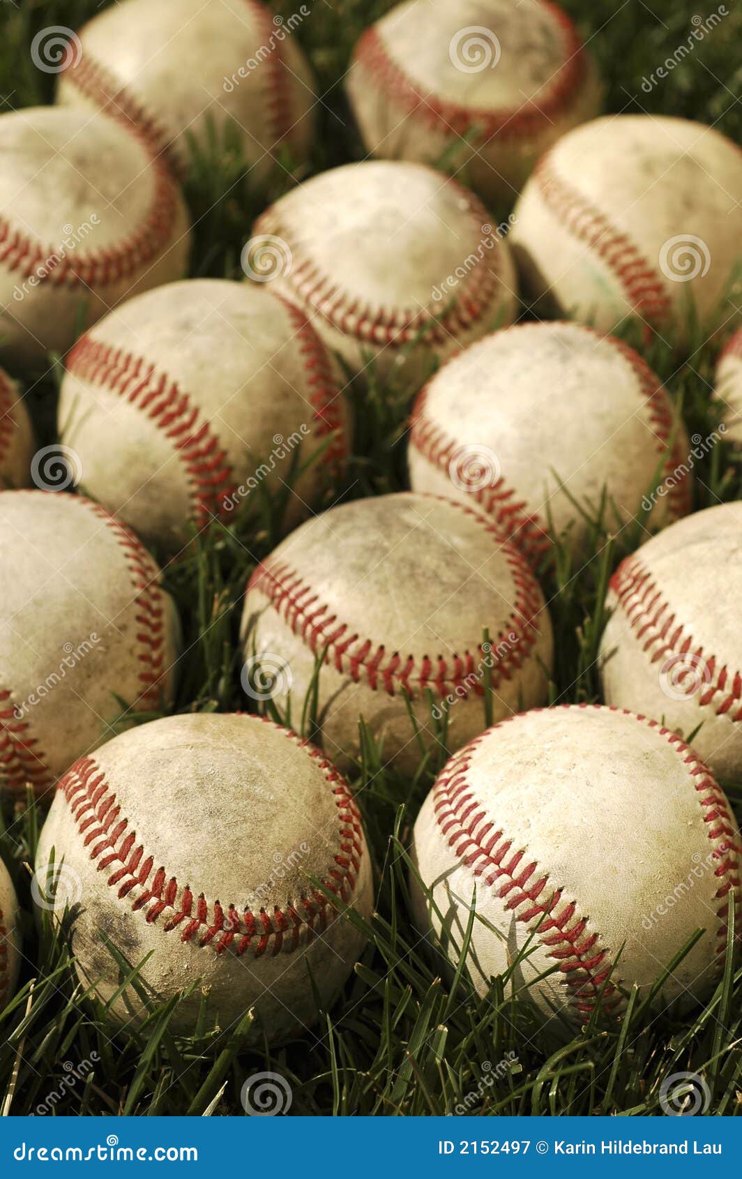 Old Baseballs stock image. Image of closeup, grass, nostalgic - 2152497