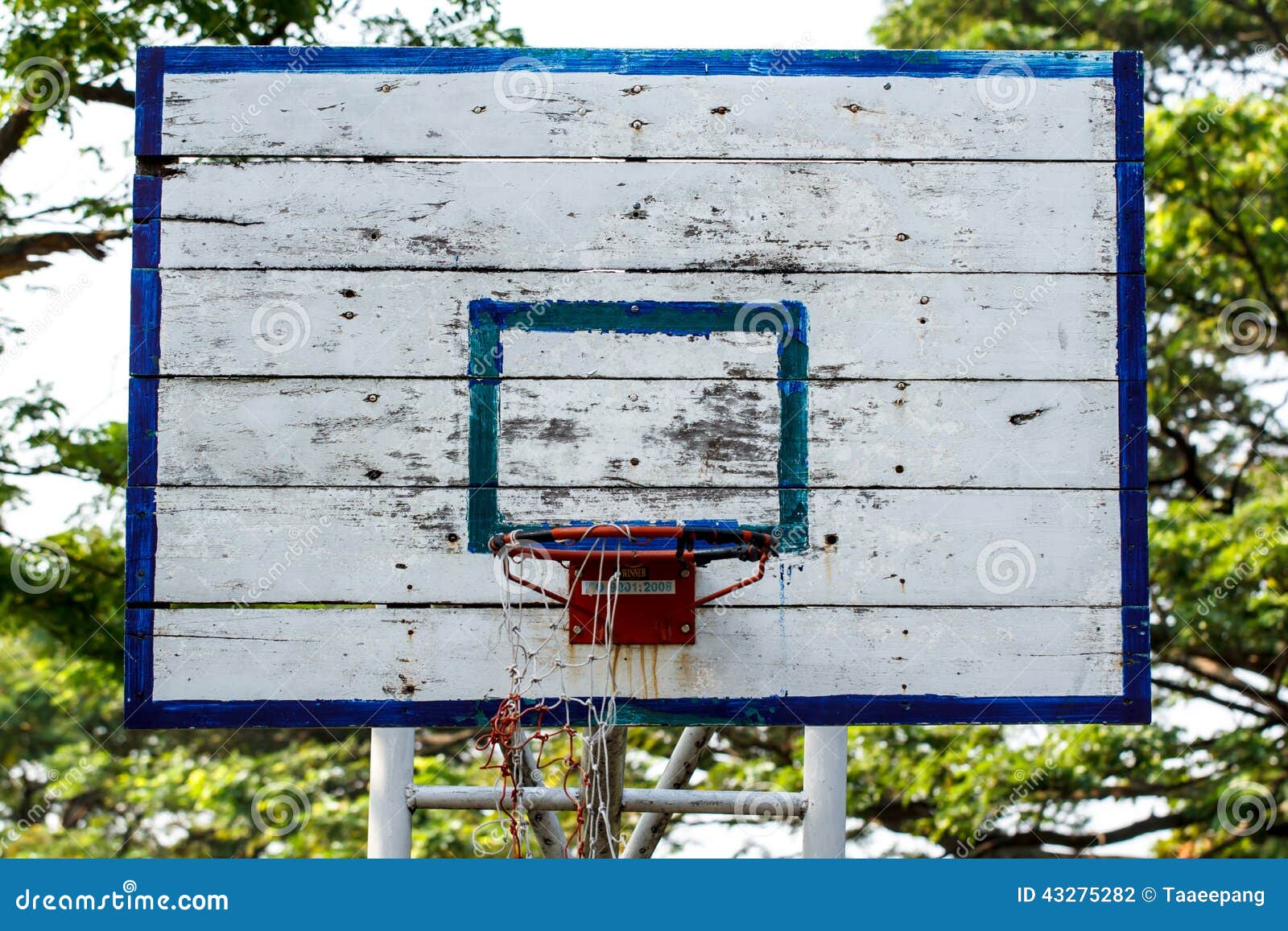 An Old Basketball Backboard Stock Photo - Image of hoop, amateur: 43275282