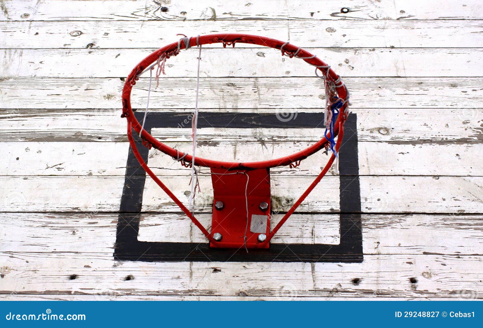 Old basketball hoop stock image. Image of equipment, street - 29248827
