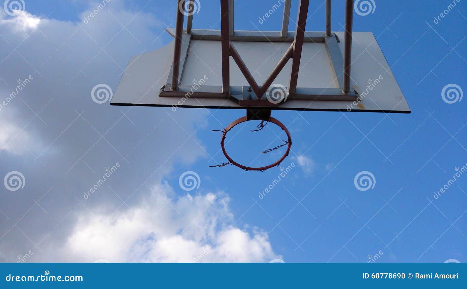 Old basketball net stock photo. Image of nature, clear - 60778690