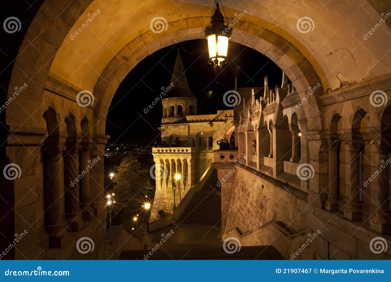 Old Bastion in Budapest, Hungary Stock Image - Image of fortress ...