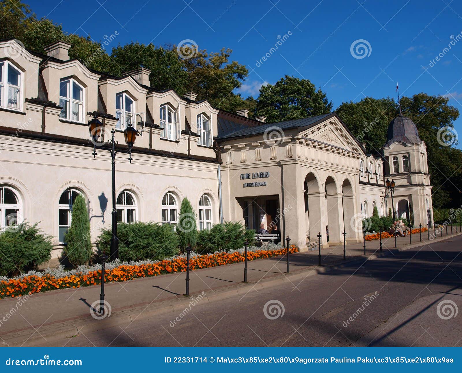 Old Bath-house, Naleczow, Poland Editorial Stock Image - Image of ...