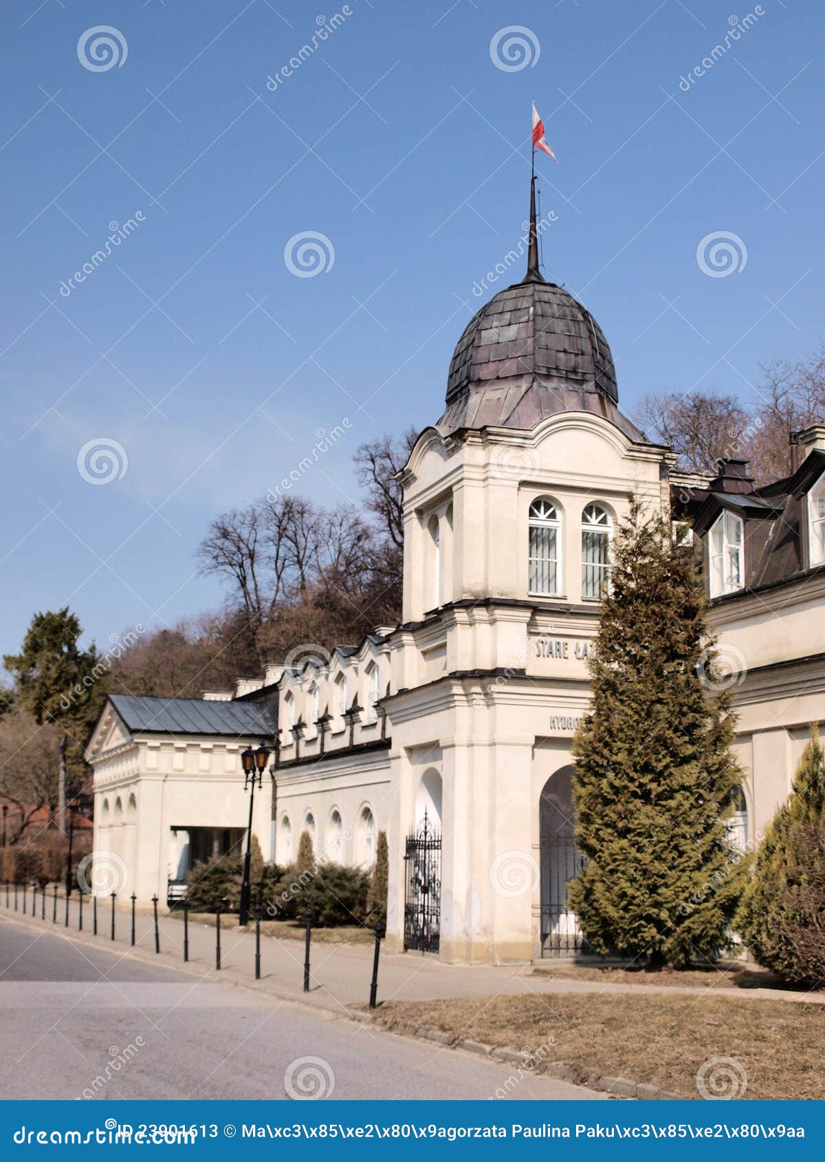 Old Bath-house, Naleczow, Poland Stock Image - Image of lubelskie ...