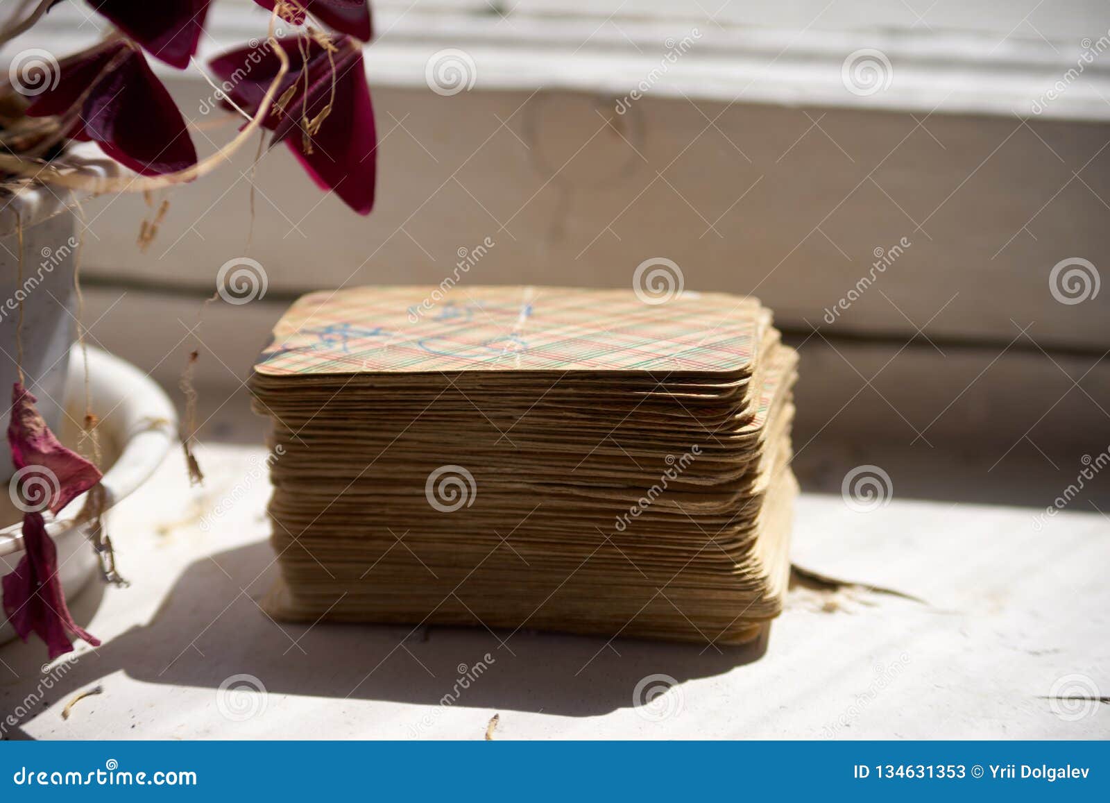 Old and Battered Deck of Cards Stock Image - Image of pack, background ...