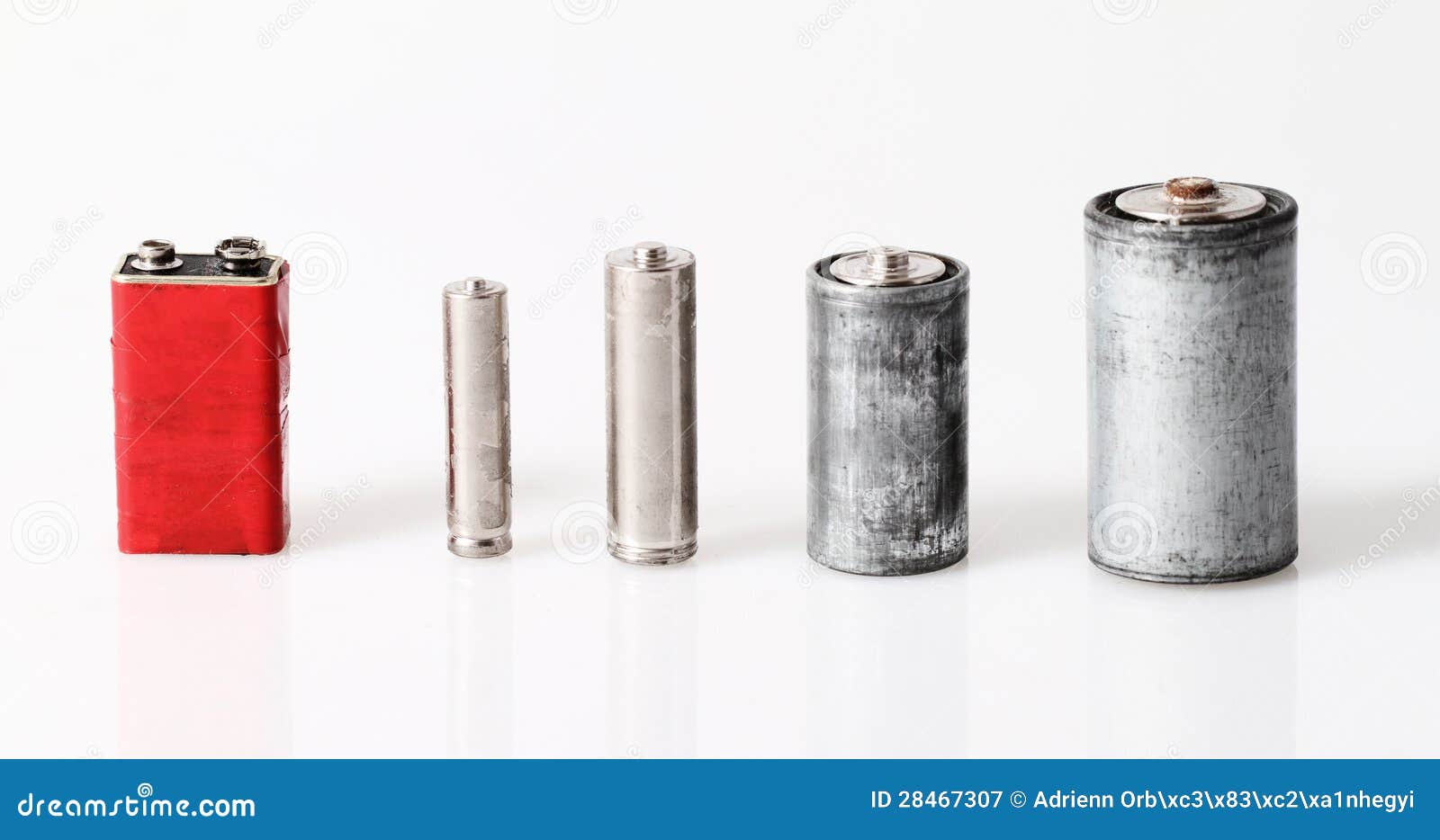 Old batteries stock image. Image of chrome, capacity - 28467307