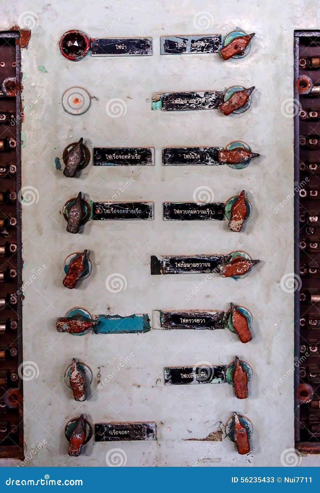 Old Battleship Lighting Switch Control Panel Editorial Stock Photo ...