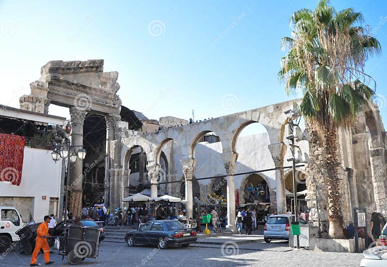 Old Bazaar in Damascus before the War Editorial Stock Photo - Image of ...