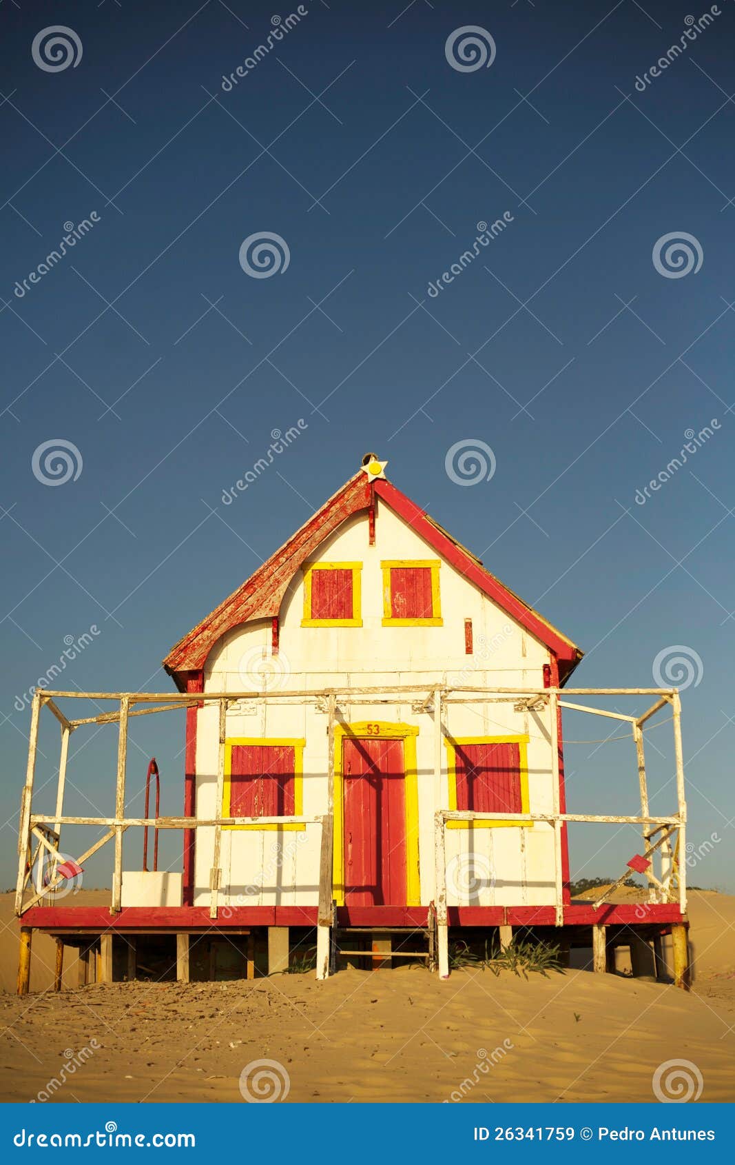 Old beach house stock image. Image of paint, landscape - 26341759