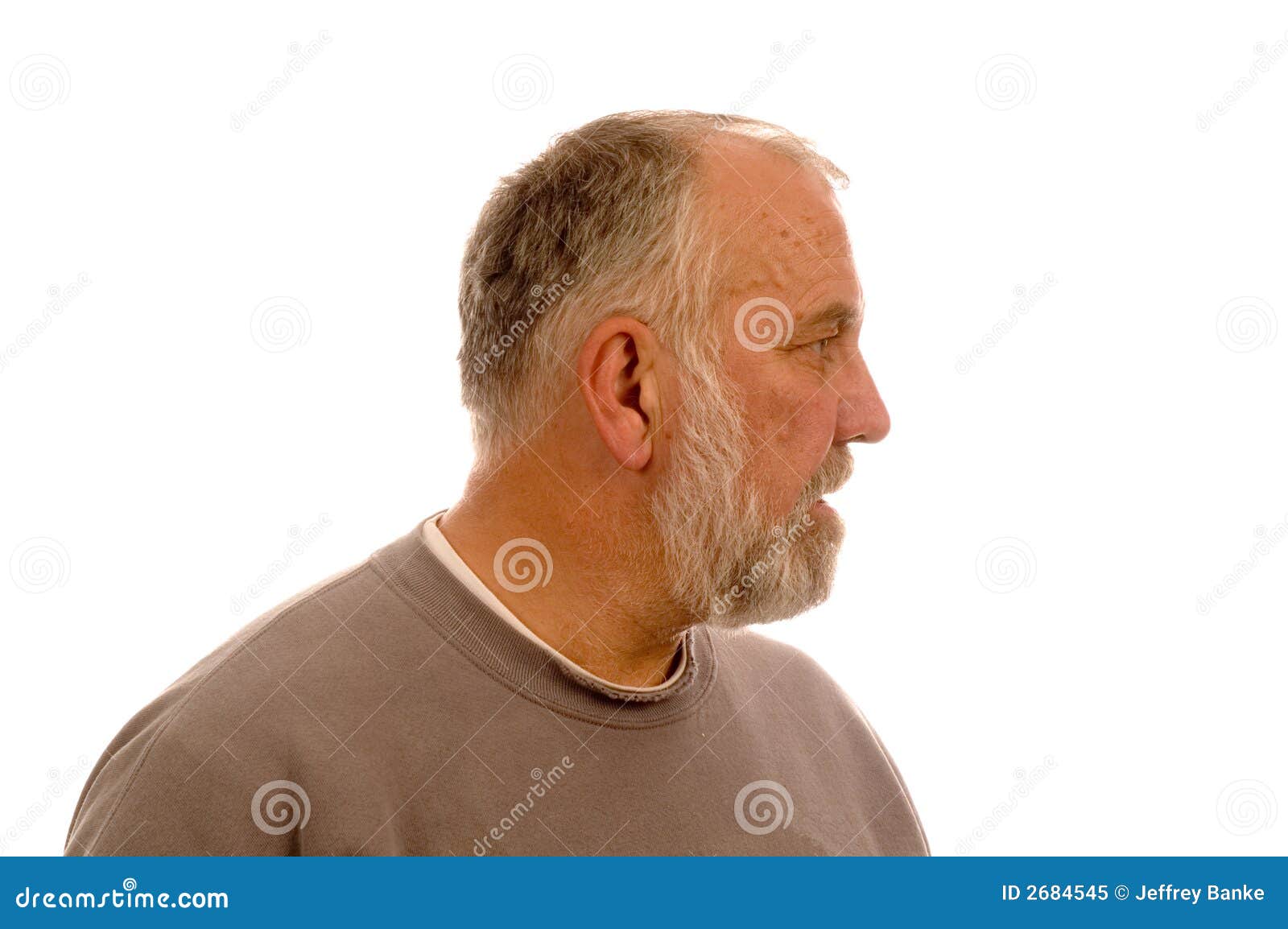 Old Bearded Man Profile