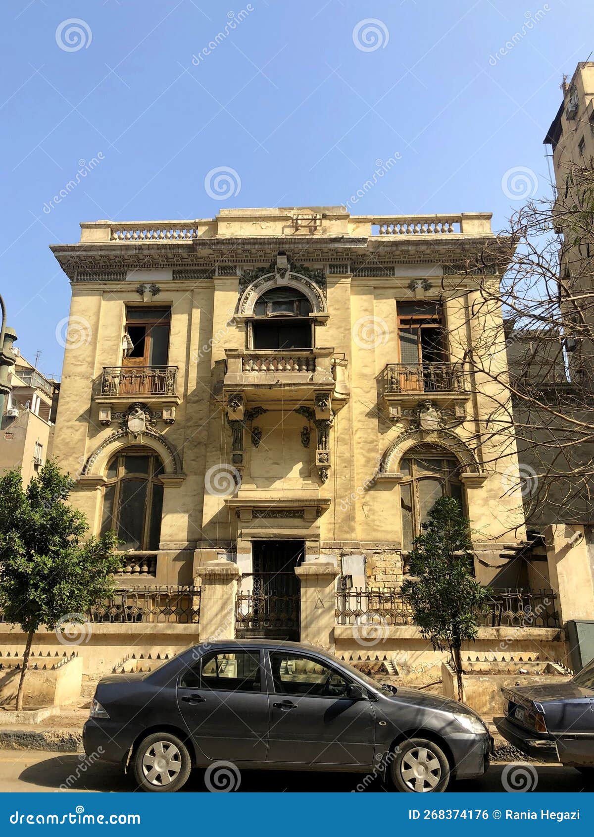 Old Buildings in the Streets of Downtown Cairo in Egypt Editorial Photo ...