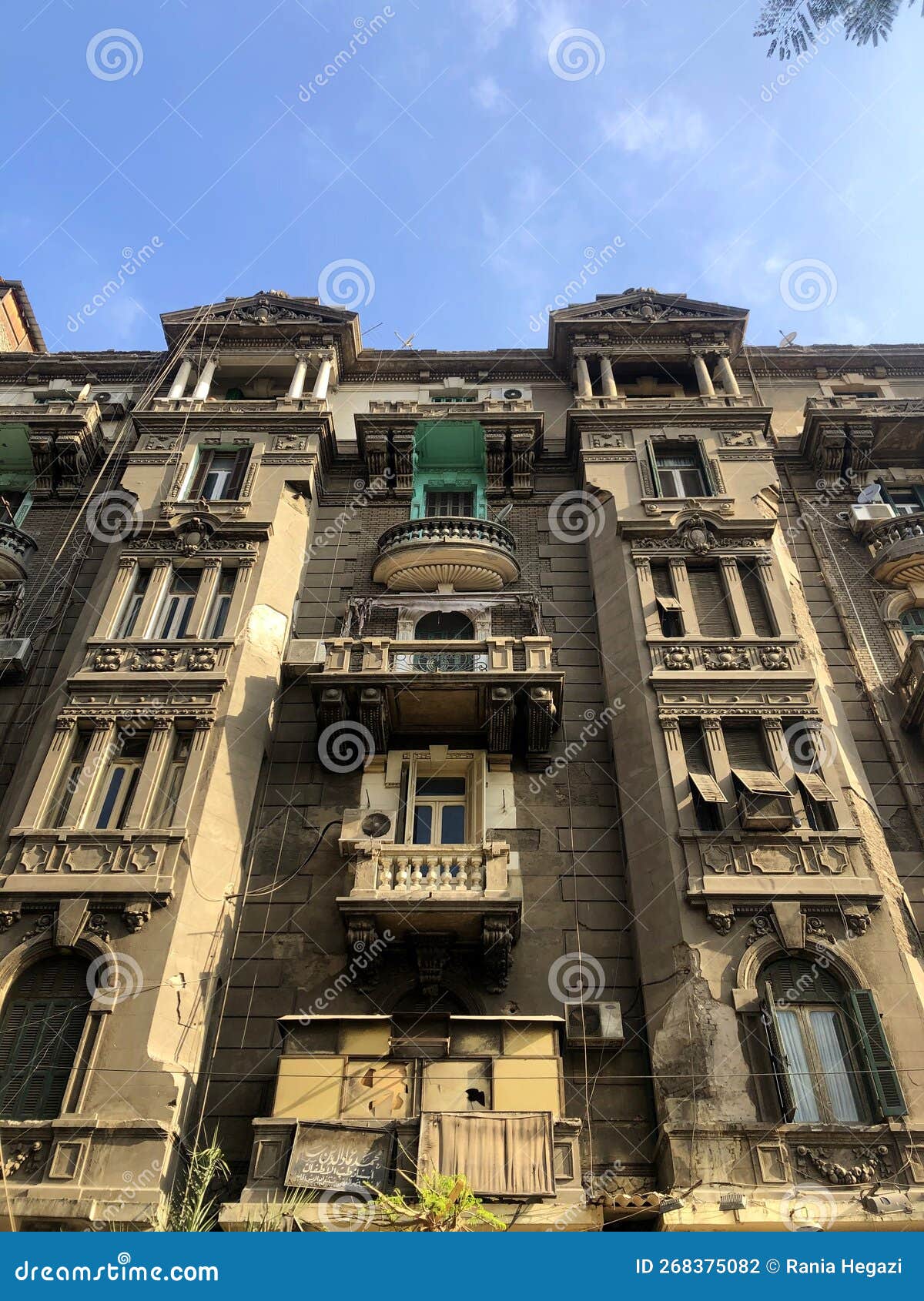 Old Buildings in the Streets of Downtown Cairo in Egypt Stock Photo ...