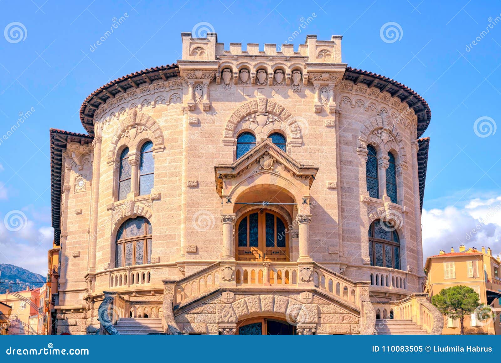 The Old Beautiful Courthouse in Monaco Stock Image - Image of court ...
