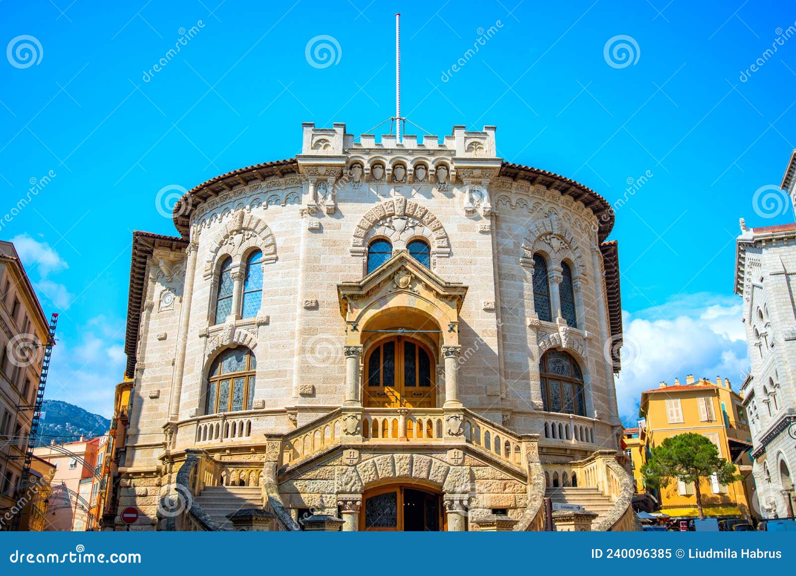 The Old Beautiful Courthouse in Monaco Stock Image - Image of court ...