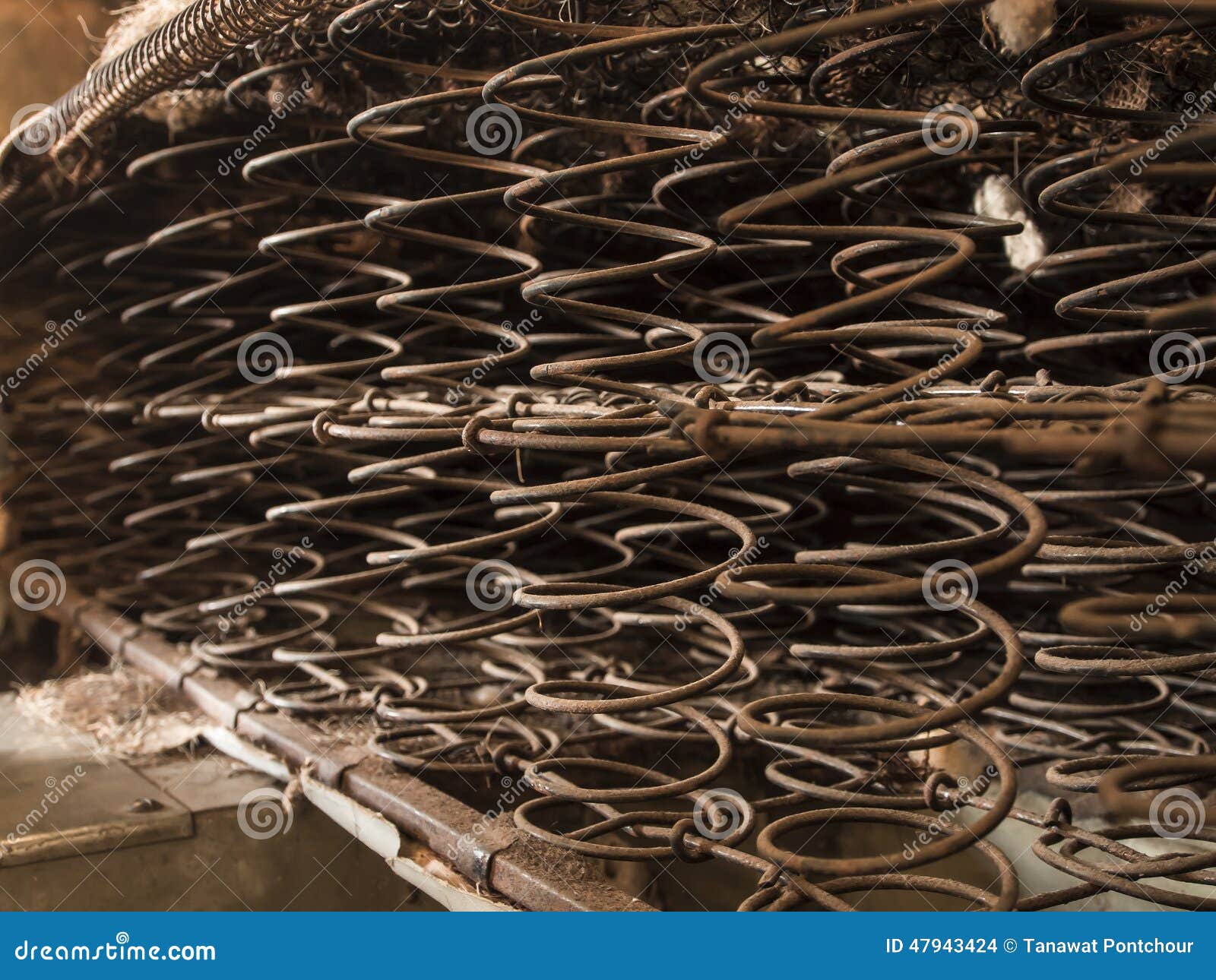 Old bed springs stock photo. Image of design, grunge - 47943424