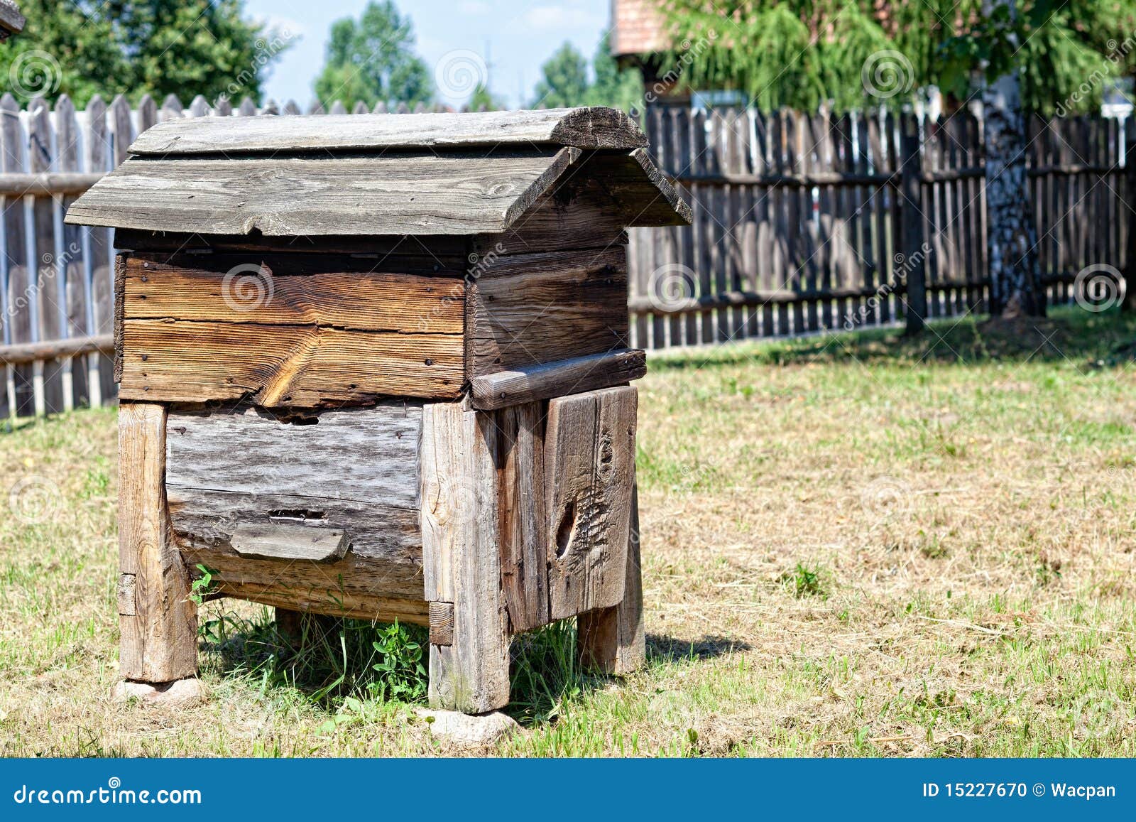 Old beehive stock photo. Image of apiary, farm, tree - 15227670