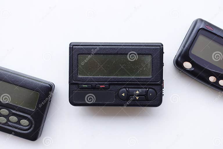 Old beeper or pager stock image. Image of object, beeper - 127559145