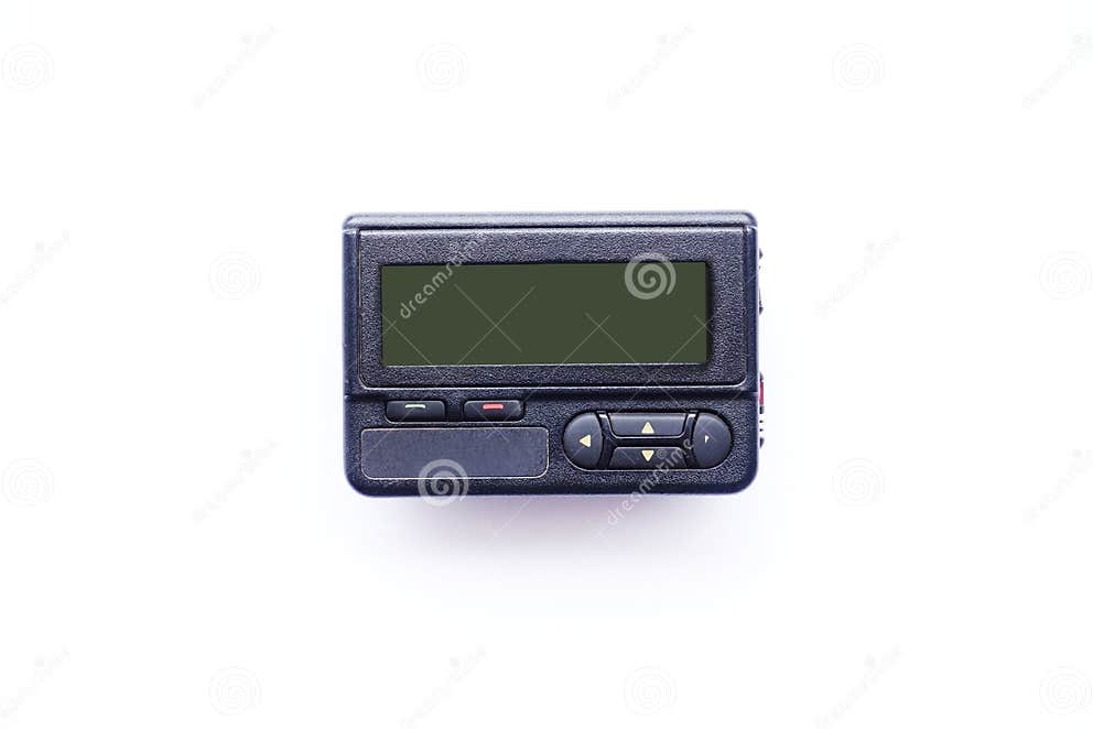 Old beeper or pager stock image. Image of object, business - 98549143