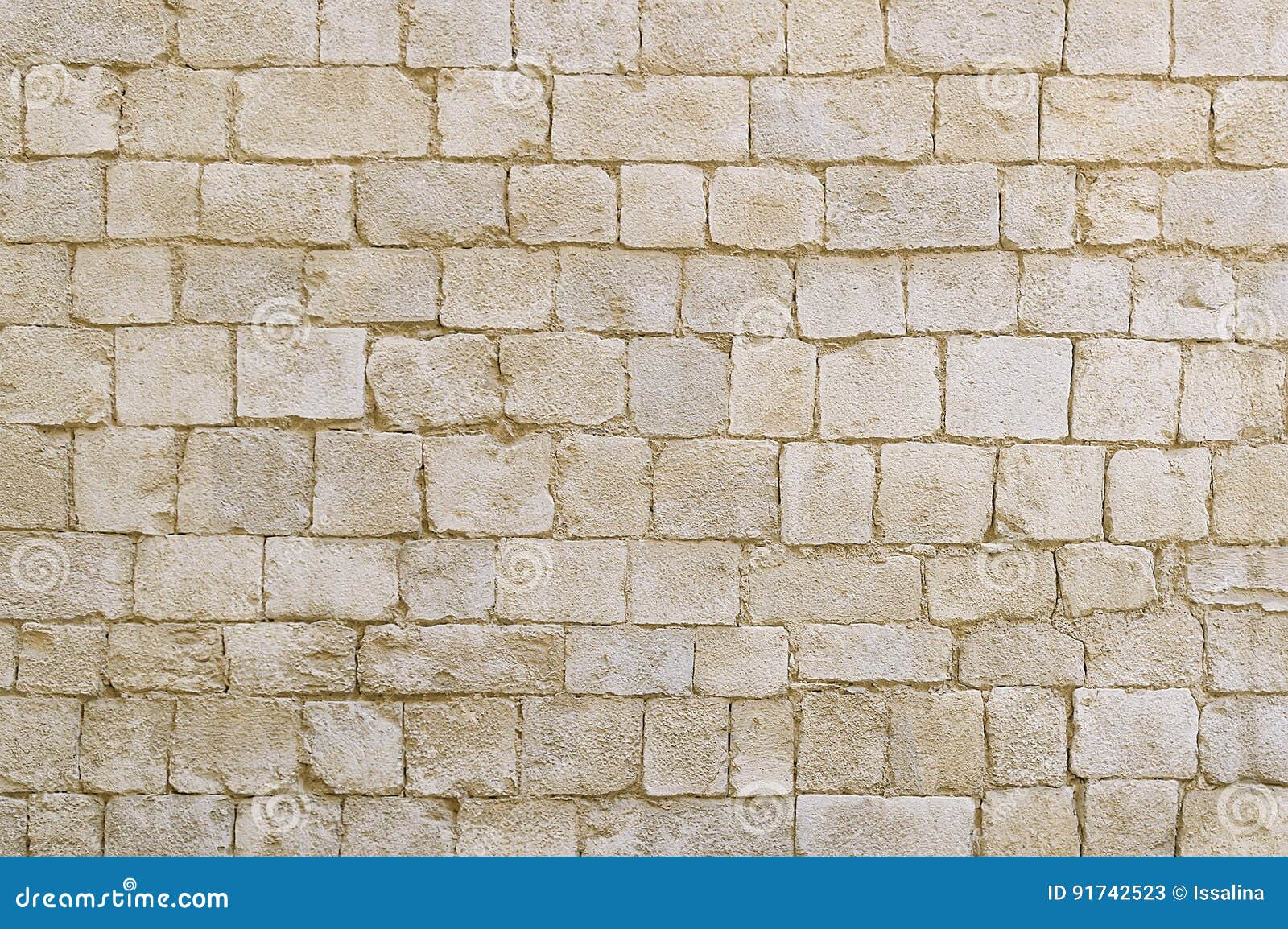 Beige Old Stone Bricks Wall Texture Royalty-Free Stock Photography ...