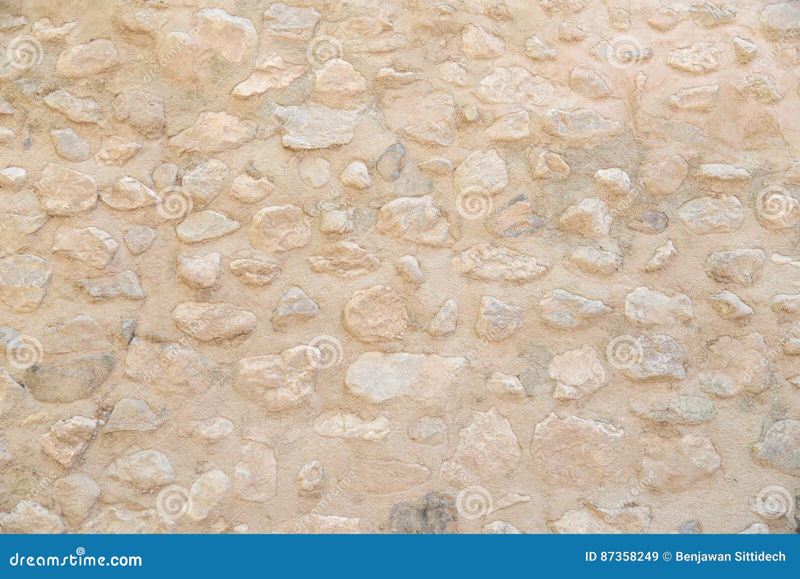 Old Beige Stone Wall Pattern Stock Image - Image of cement, background ...