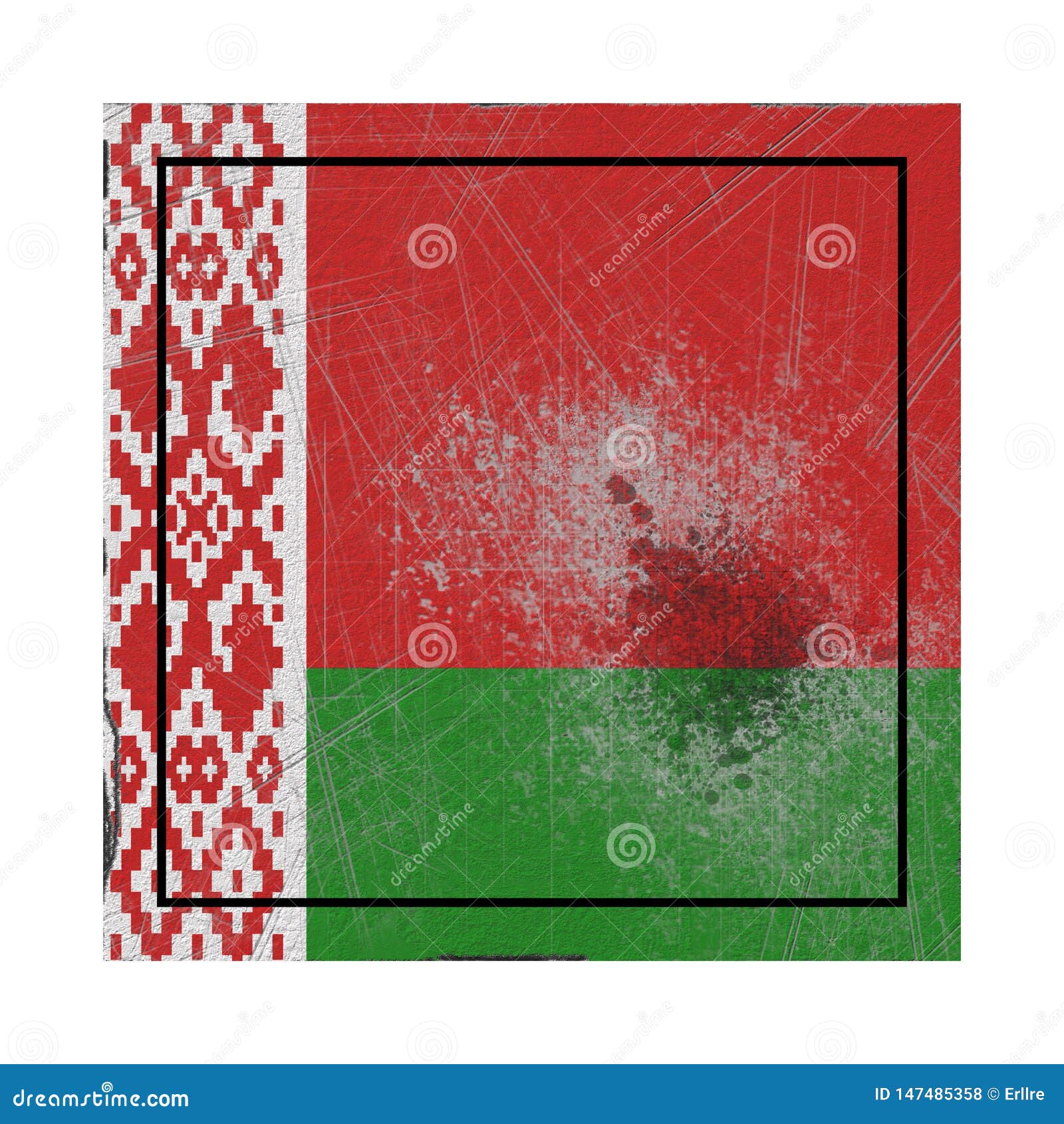 Old Belarus flag stock illustration. Illustration of texture - 147485358