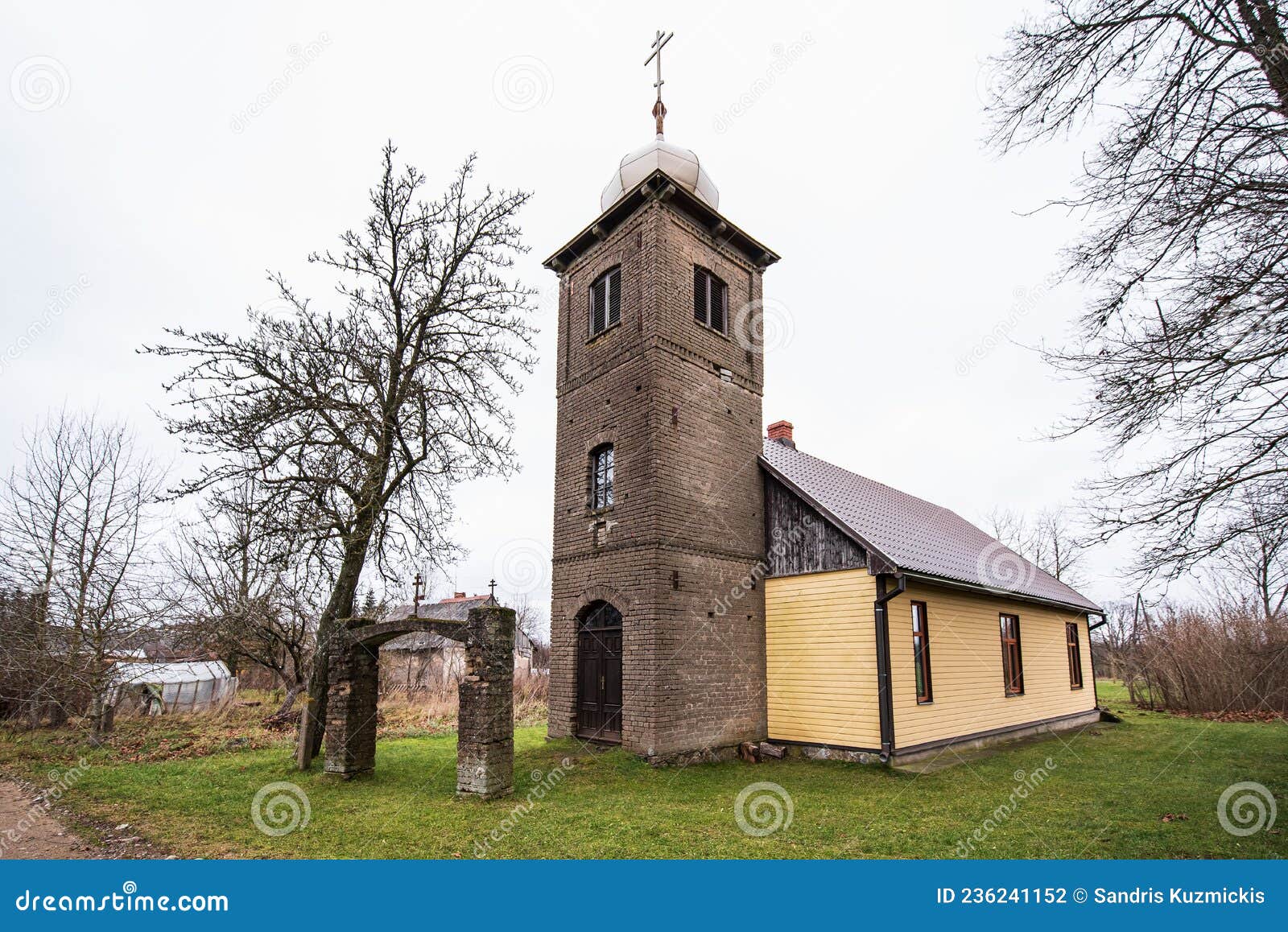 Old Believers Church in Virbi, Latvia Stock Photo - Image of believers ...