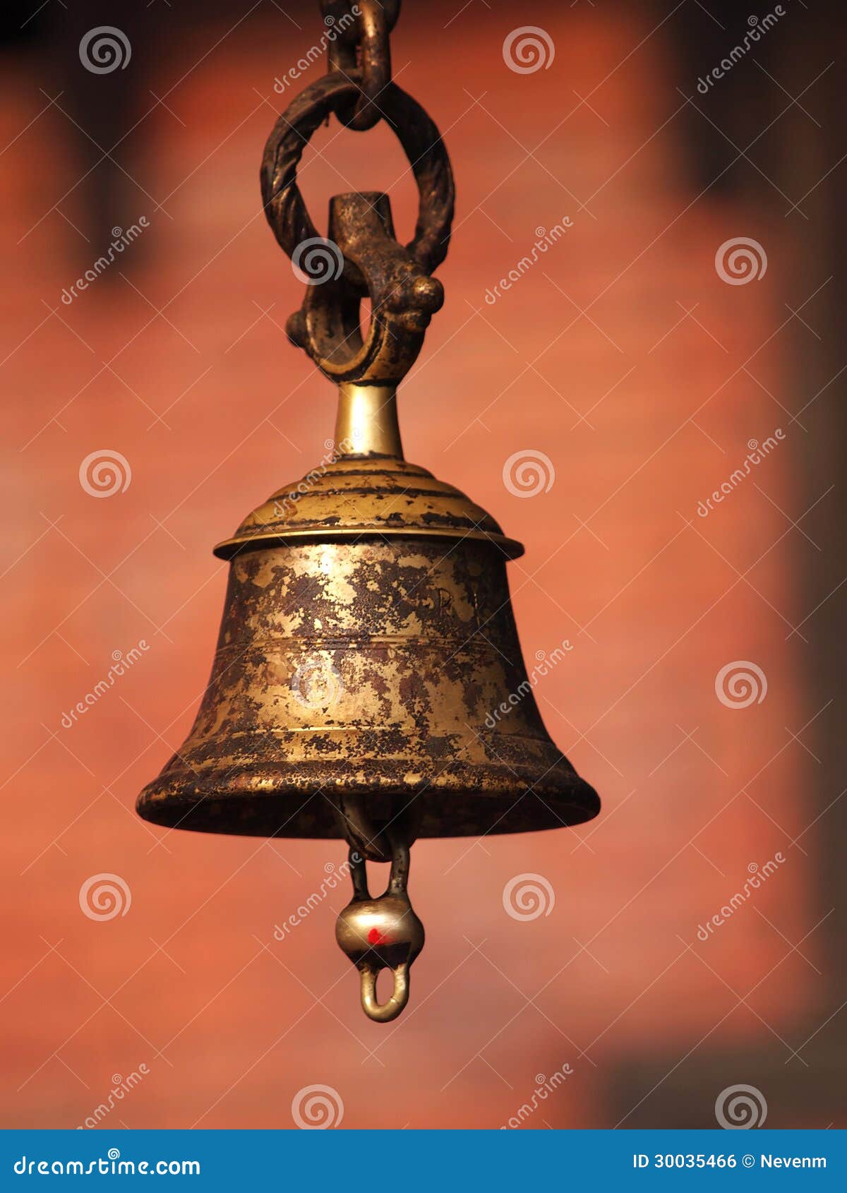 Bell in temple stock photo. Image of sign, metal, shrine - 30035466